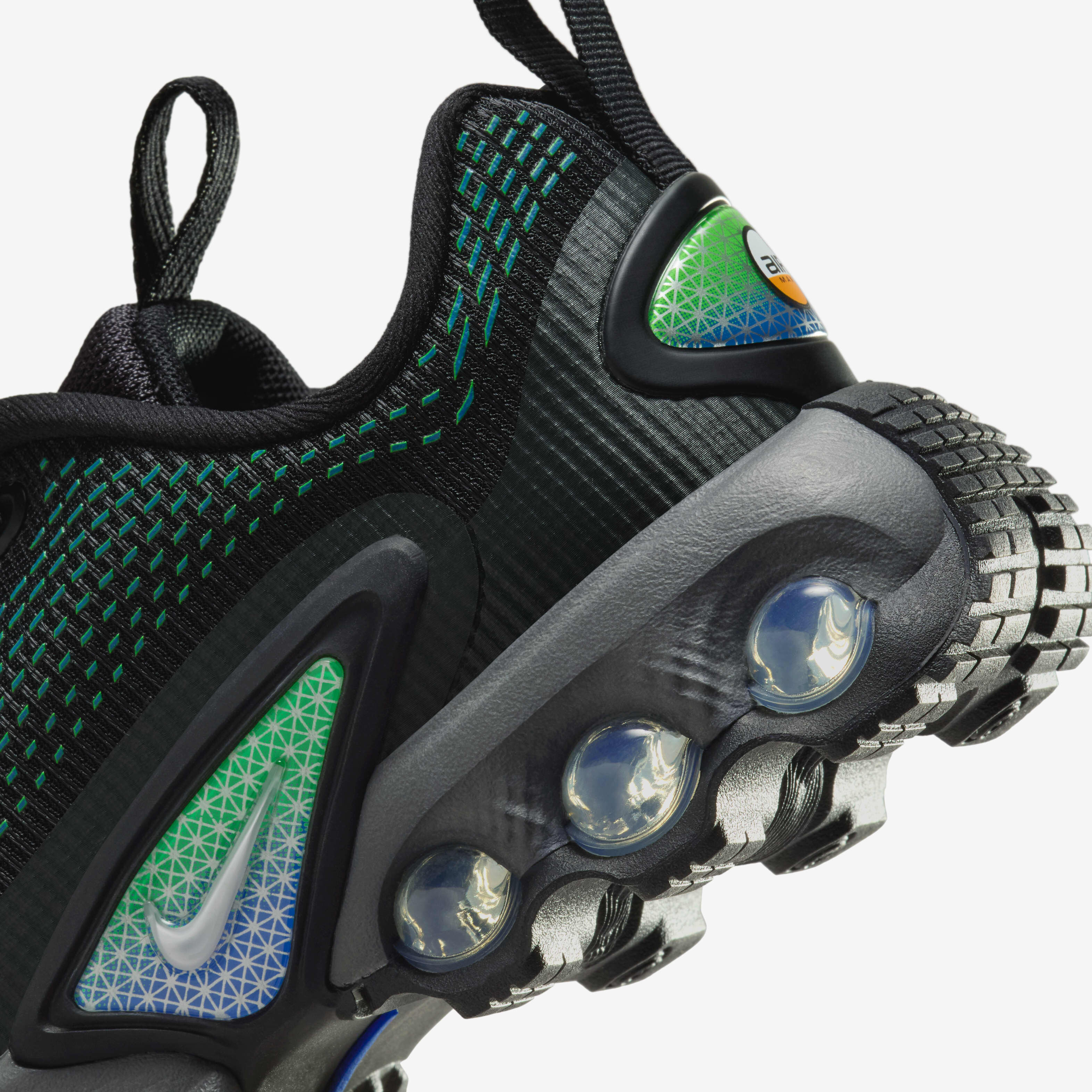 Buy Nike Air Max Dn Younger Kids' Shoes - Black/Hyper Cobalt/Rage Green ...