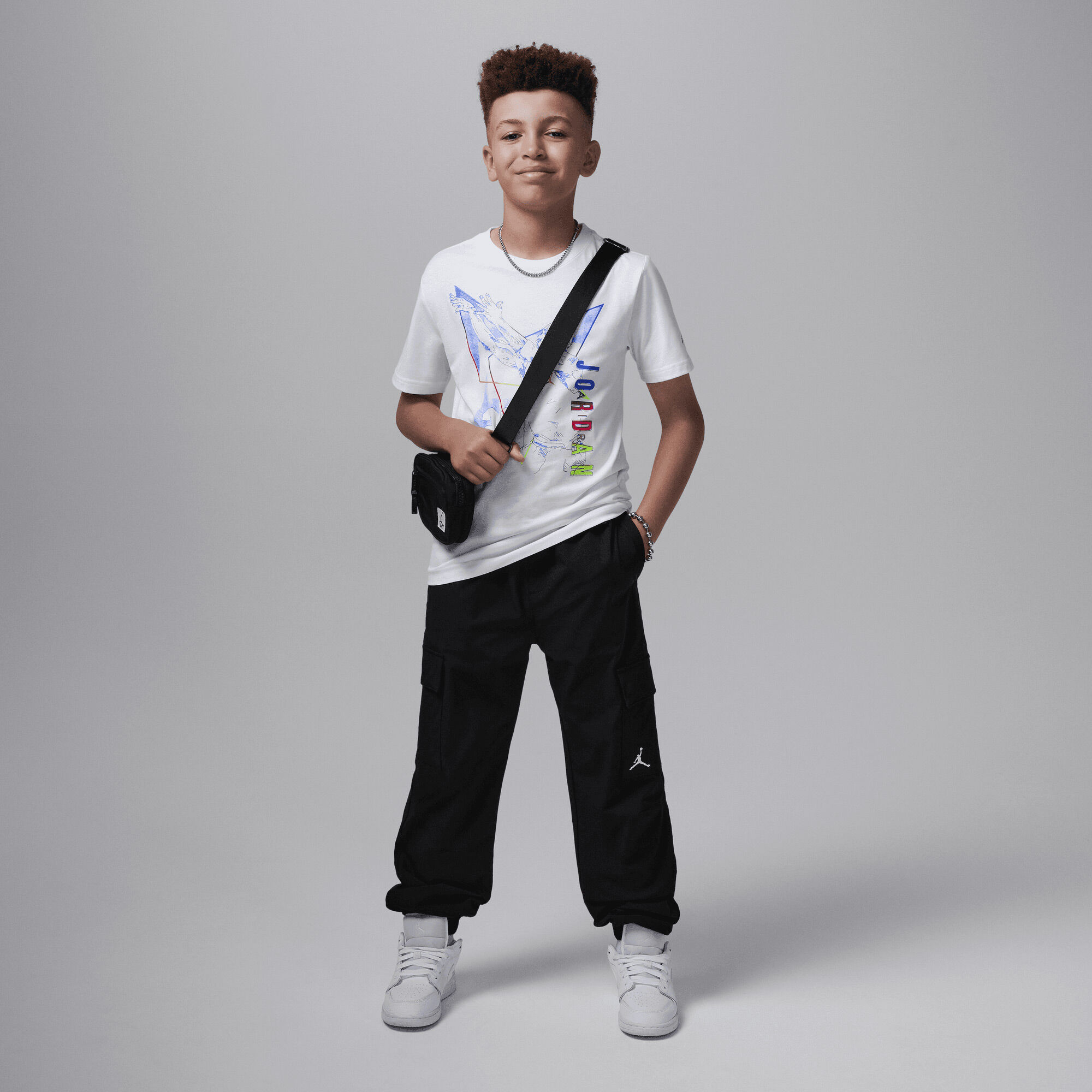 Buy Jordan Big Kids' "Collect 'Em All" 23 T-Shirt - White @ Nike UAE