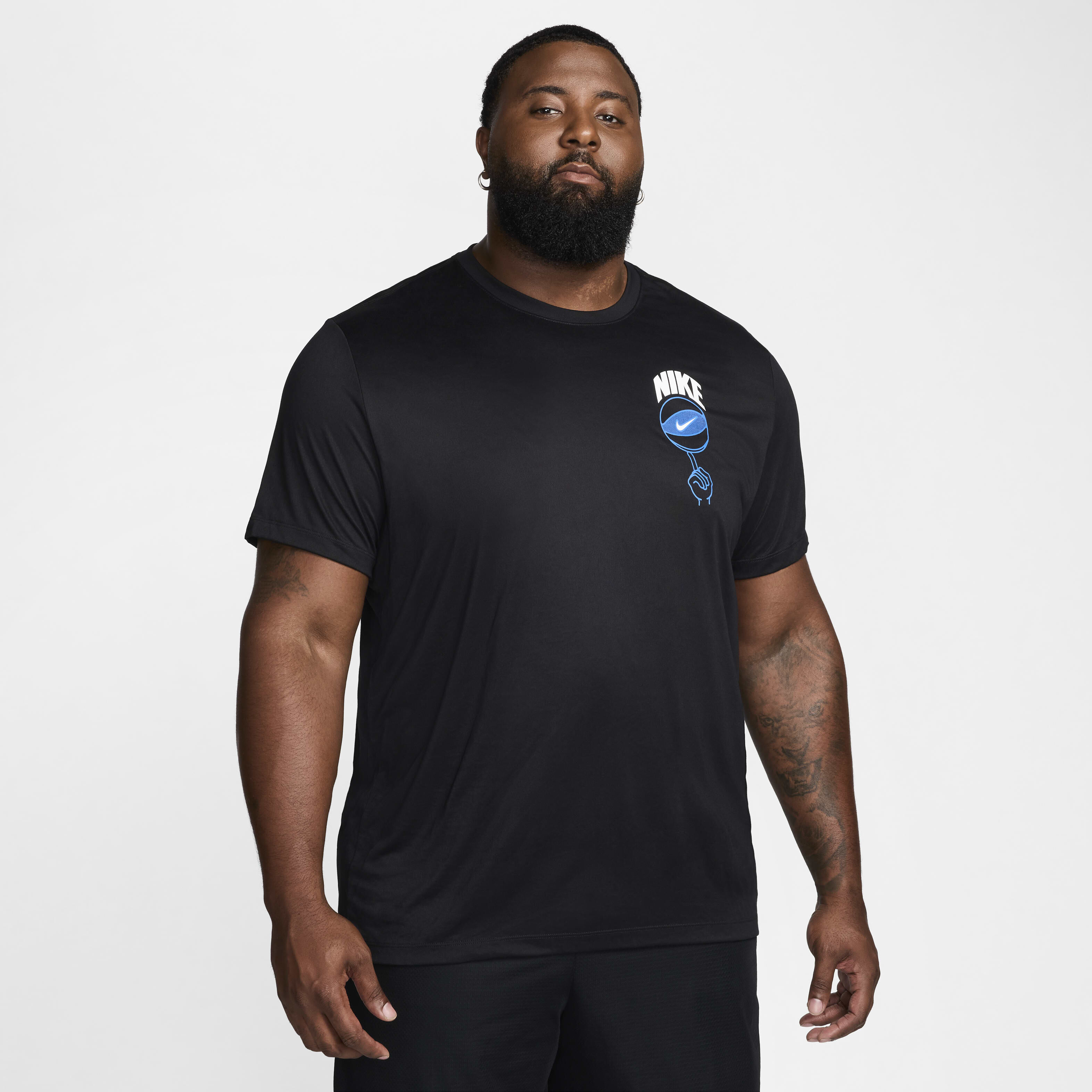Buy Nike Men's Dri-FIT Basketball T-Shirt - Black @ Nike UAE