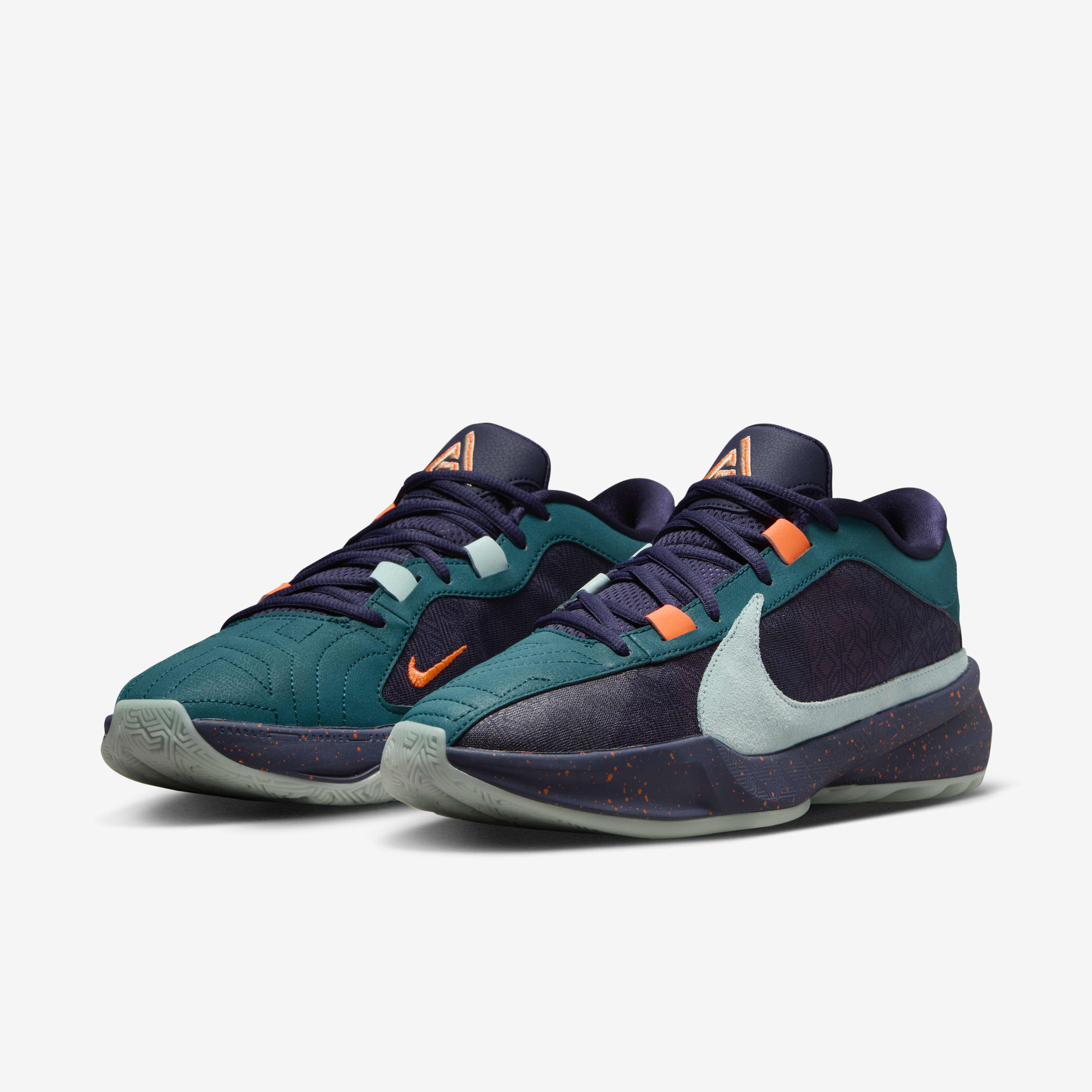 Buy Giannis Freak 5 Basketball Shoes - Geode Teal/Purple Ink/Total ...