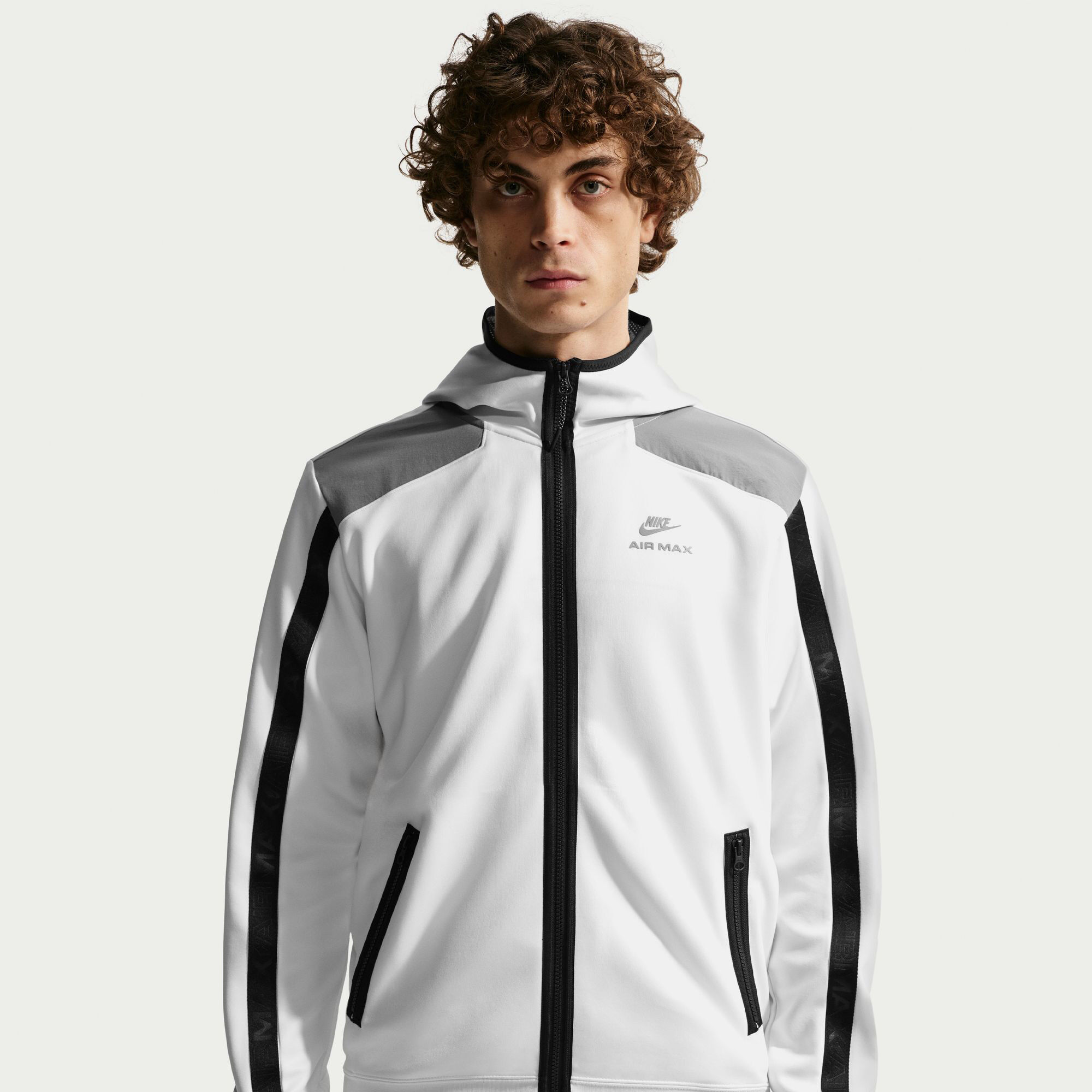 Buy Nike Sportswear Air Max Men's Full-Zip Hoodie - White/Cool Grey ...