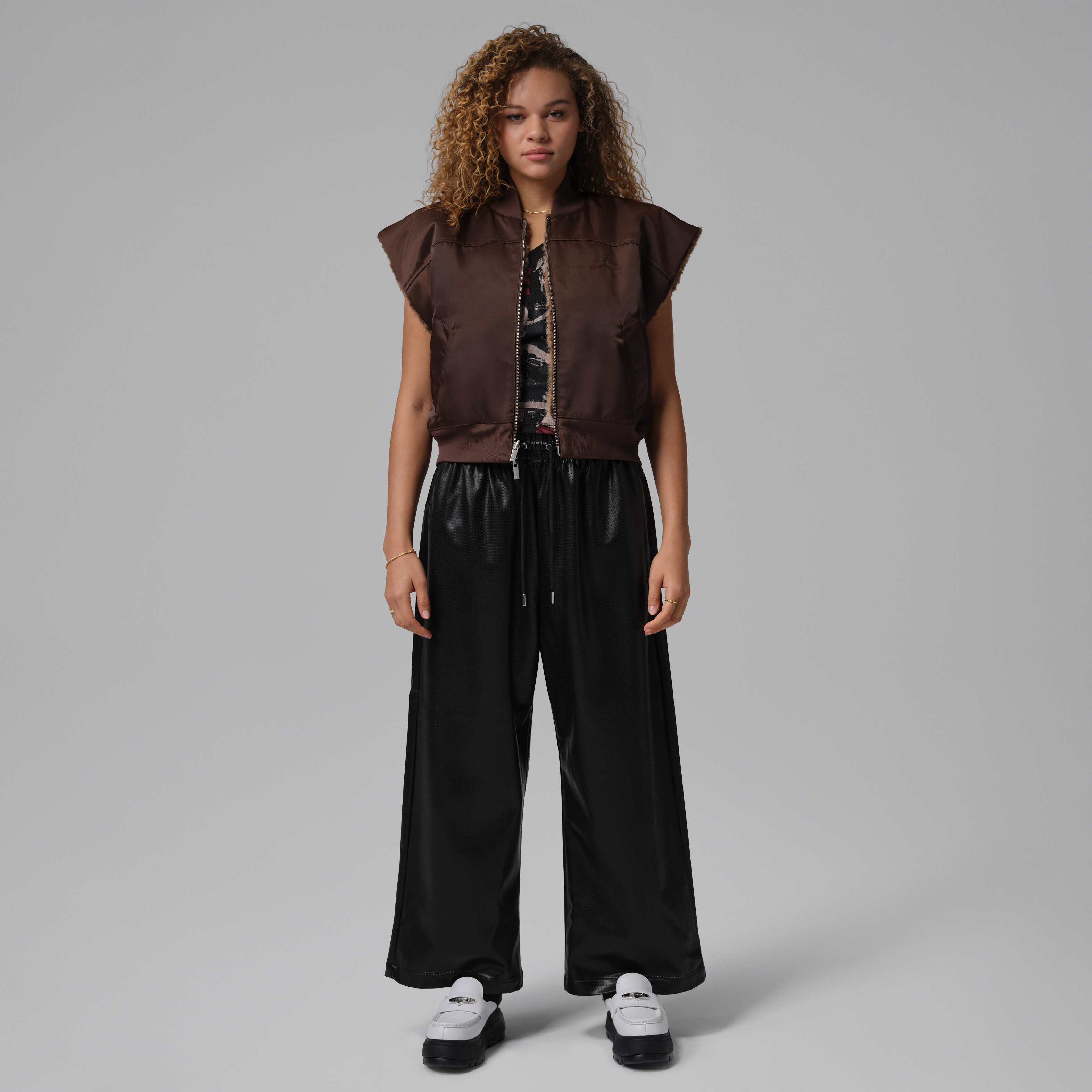 Buy Jordan Flight Women's Faux-Leather Trousers - Black @ Nike UAE