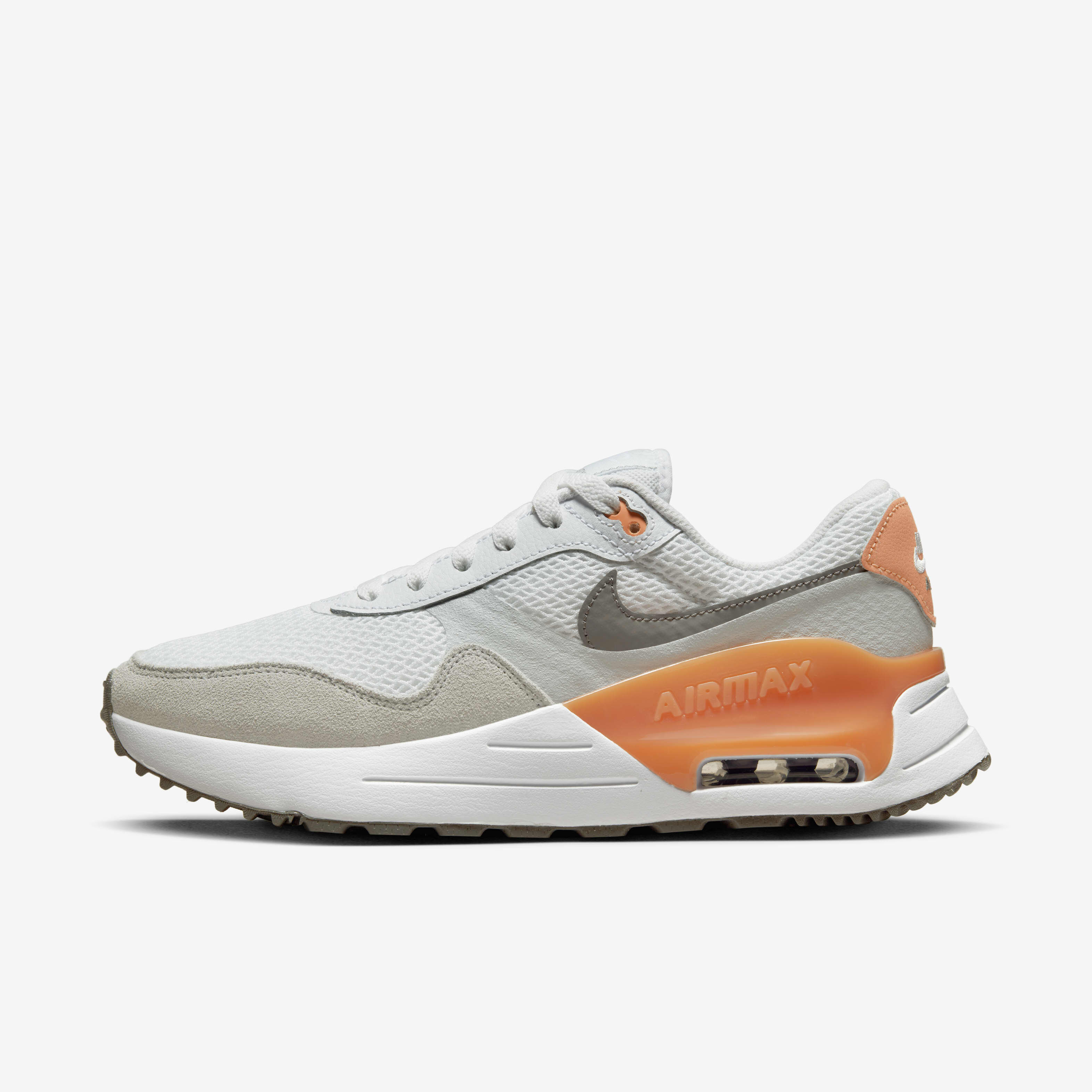 Buy Nike Air Max SYSTM Women's Shoes - White/Pure Platinum/Orange ...