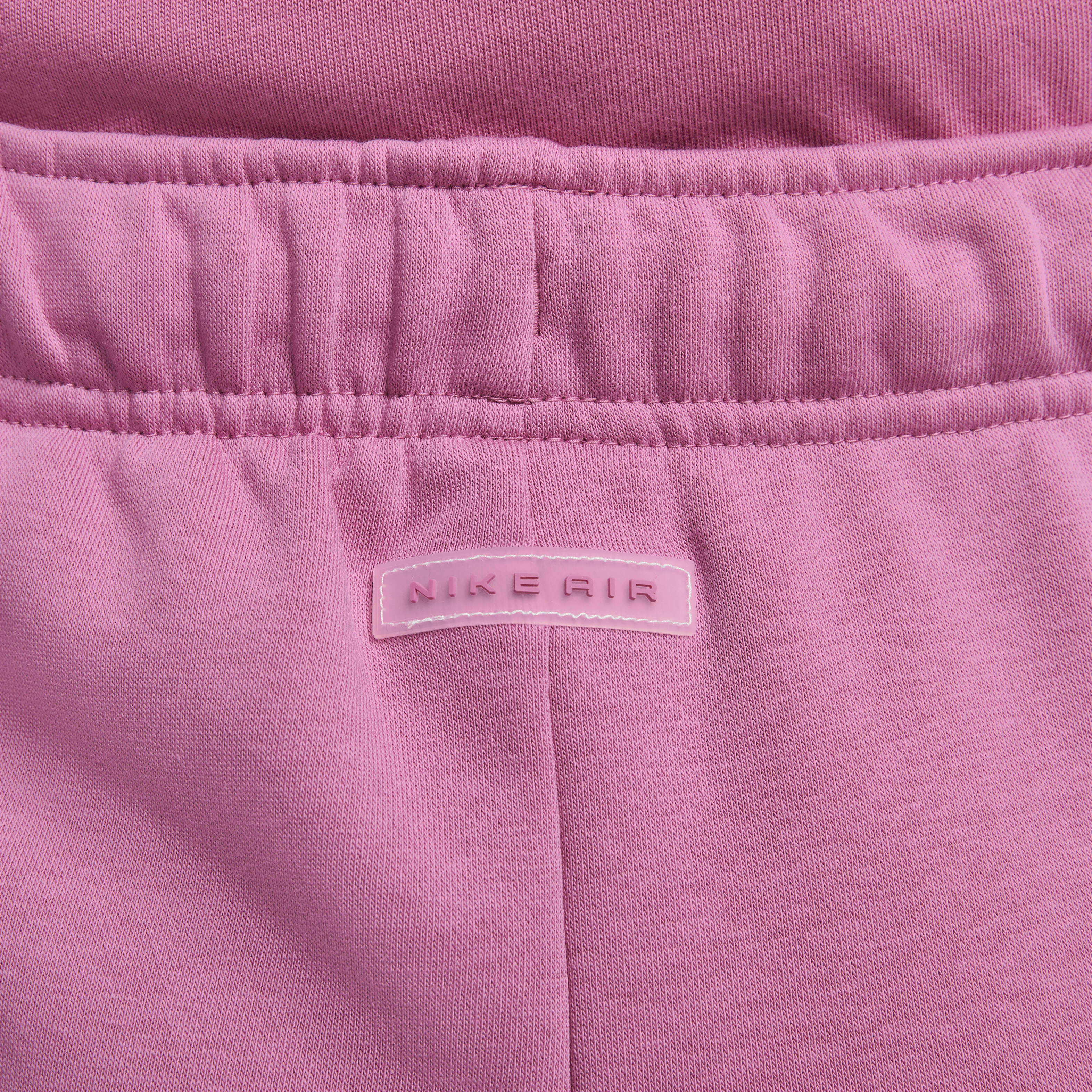 Buy Nike Air Women's Mid-Rise Fleece Shorts - Cosmic Fuchsia/Pink Foam ...