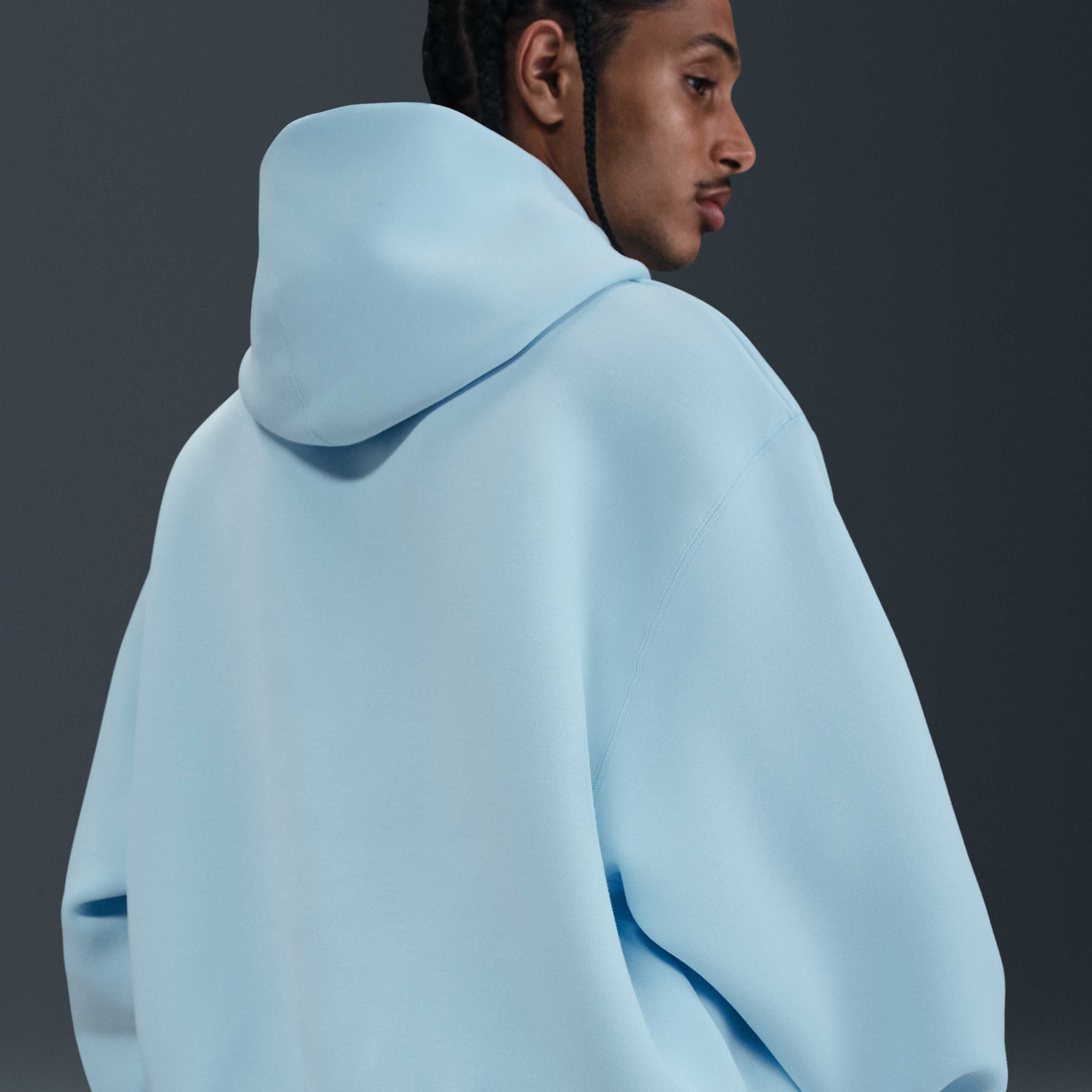 Buy Nike Tech Men's Fleece Hoodie - Glacier Blue/Black | Nike UAE Official