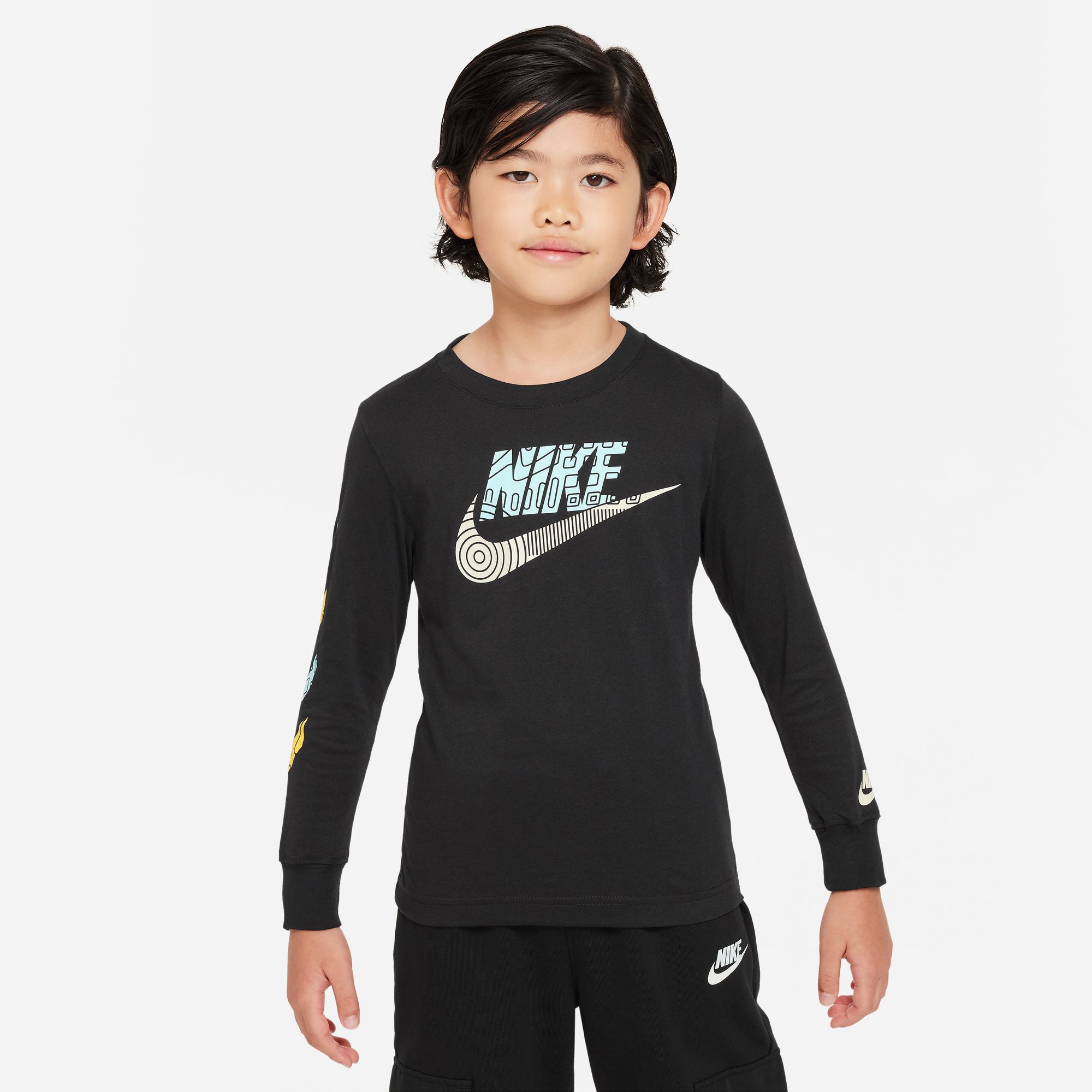 Buy Nike Futura Hazard Tread Long Sleeve Tee Little Kids T-Shirt ...