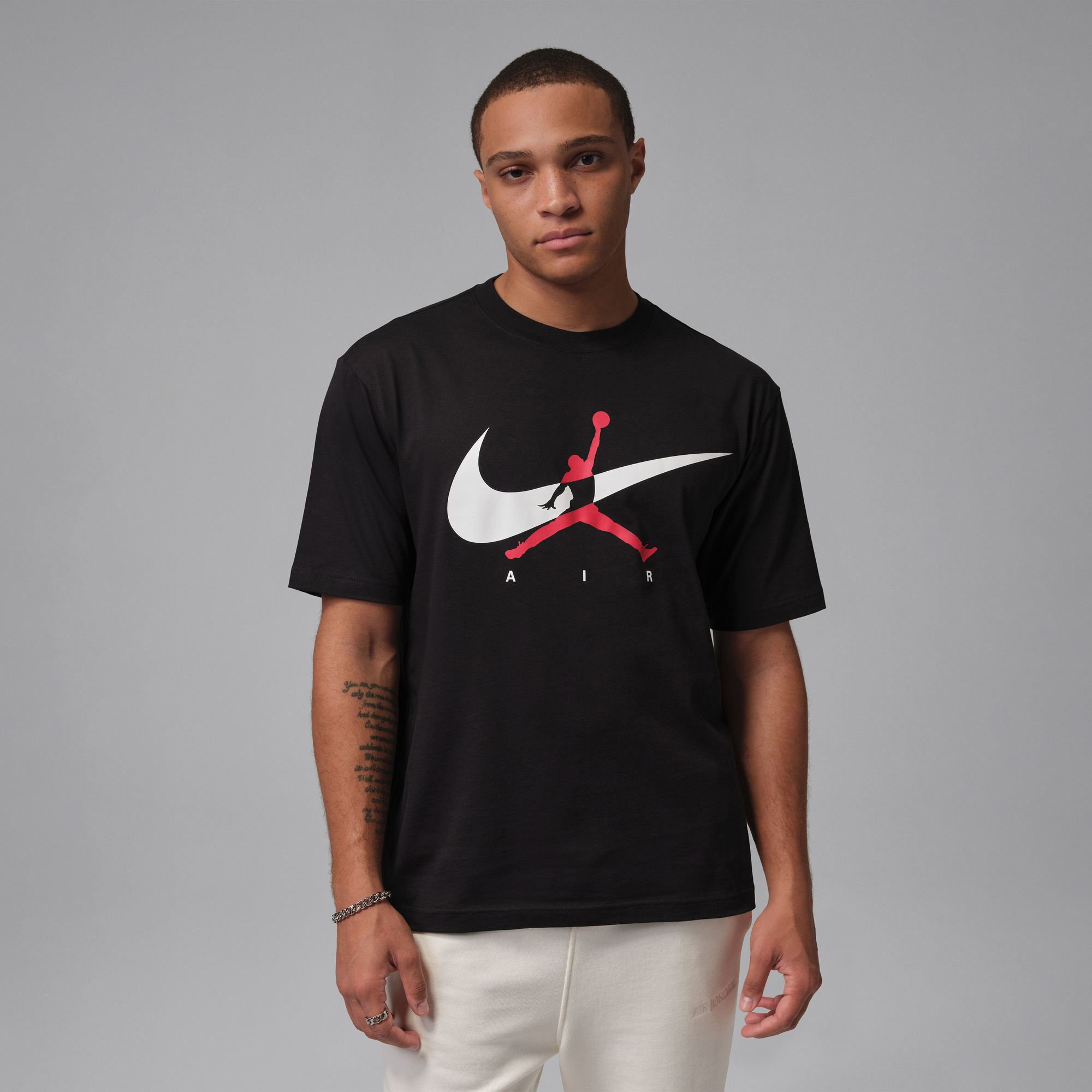 Buy Jordan Brooklyn Men's Jumpman T-Shirt - Black/White @ Nike UAE