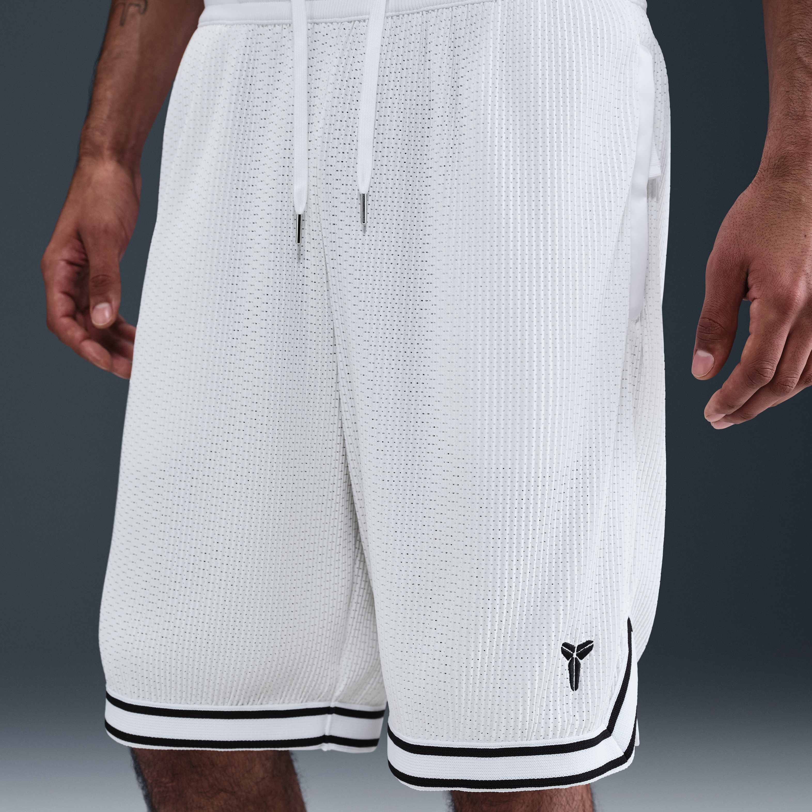 Buy Kobe Men's Pleated Basketball Shorts - White/Black | Nike UAE Official