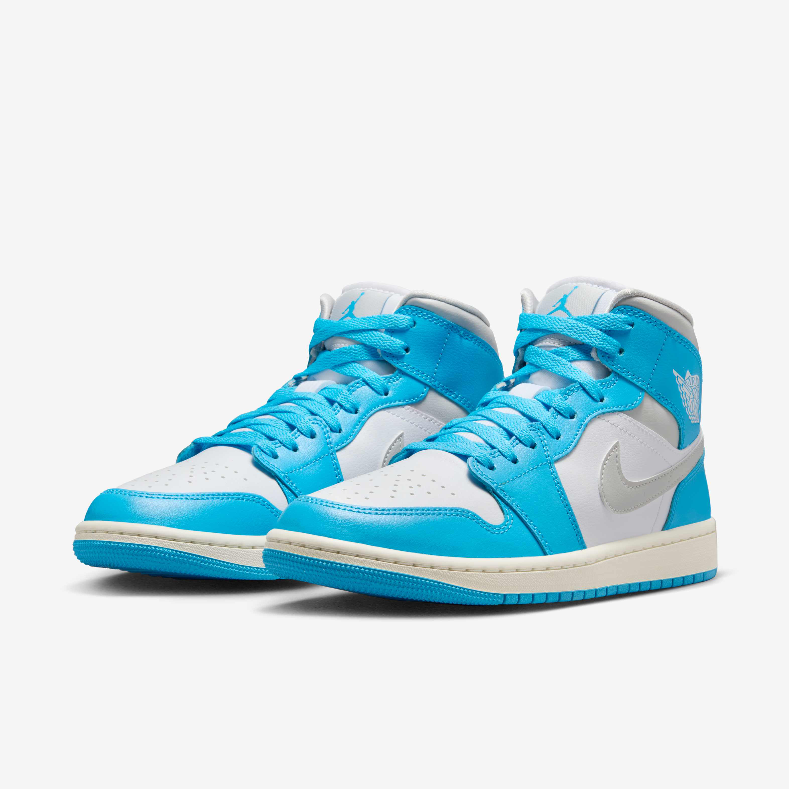 Buy Air Jordan 1 Mid Women's Shoes - Dark Powder Blue/White/Sail ...