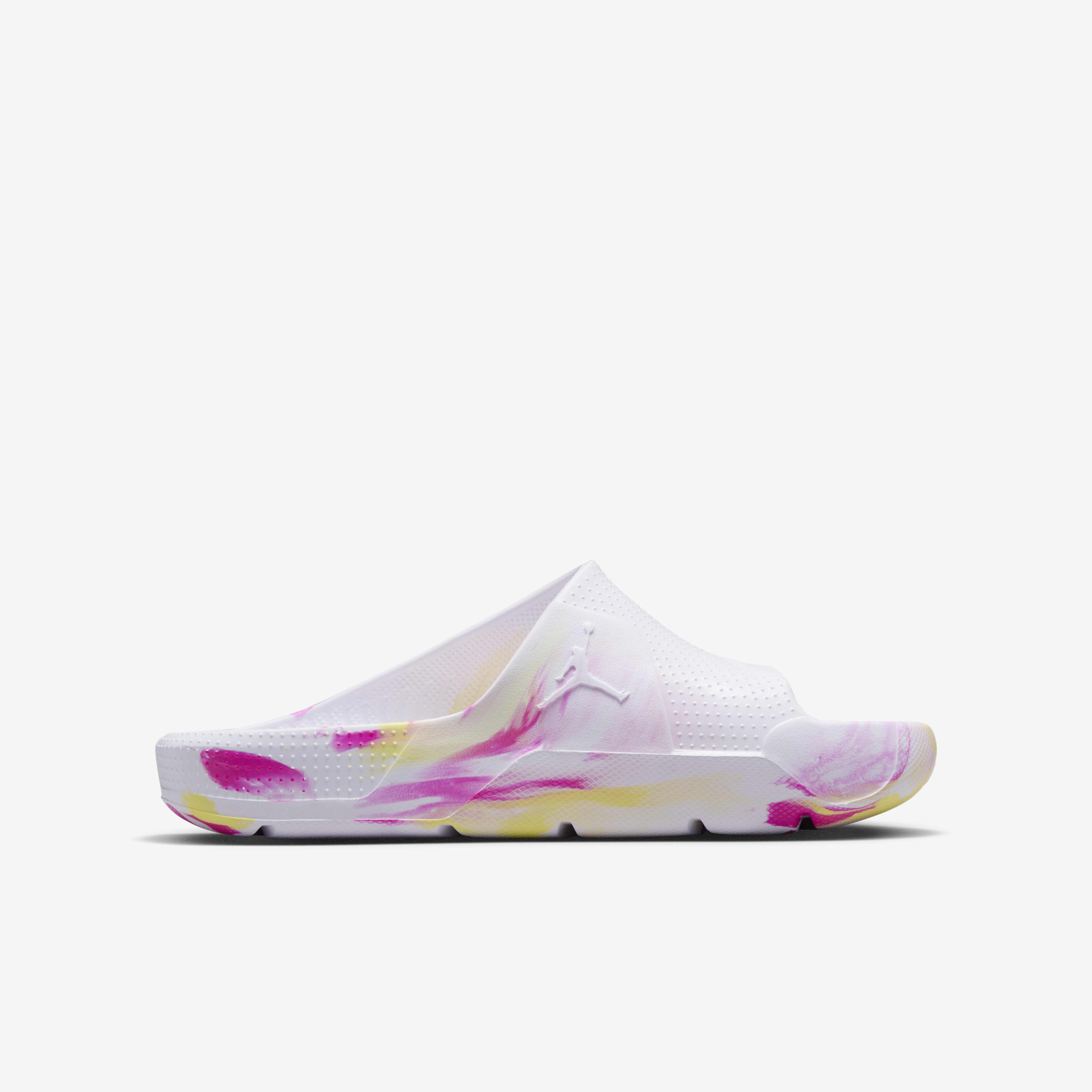Buy Jordan Post Older Kids' Slides - White/Laser Fuchsia/Light Laser ...