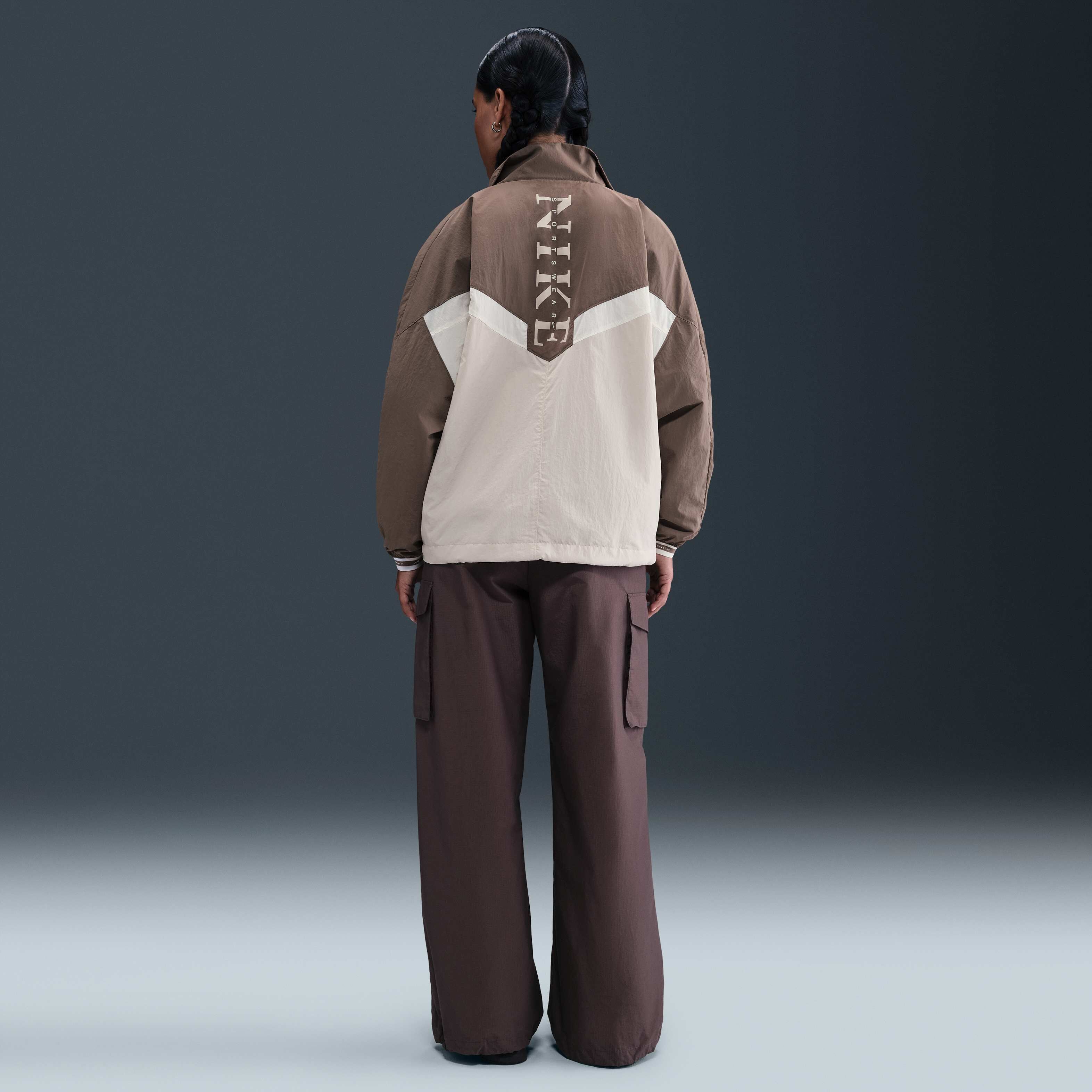 Buy Nike Sportswear Women's Woven Jacket - Mink Brown/Light Orewood ...