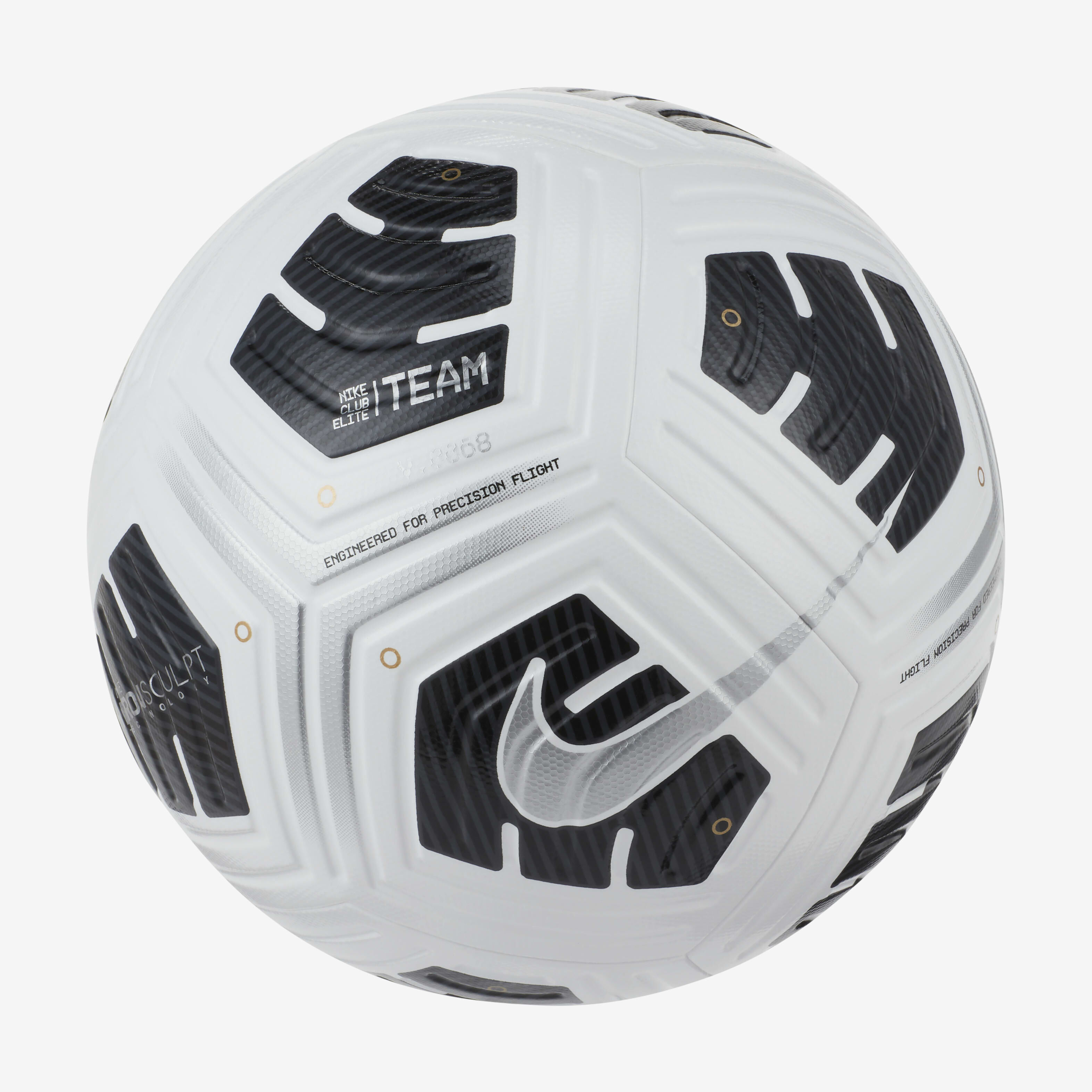 Buy Nike Club Elite Team Football - White/Black/Metallic Silver @ Nike UAE