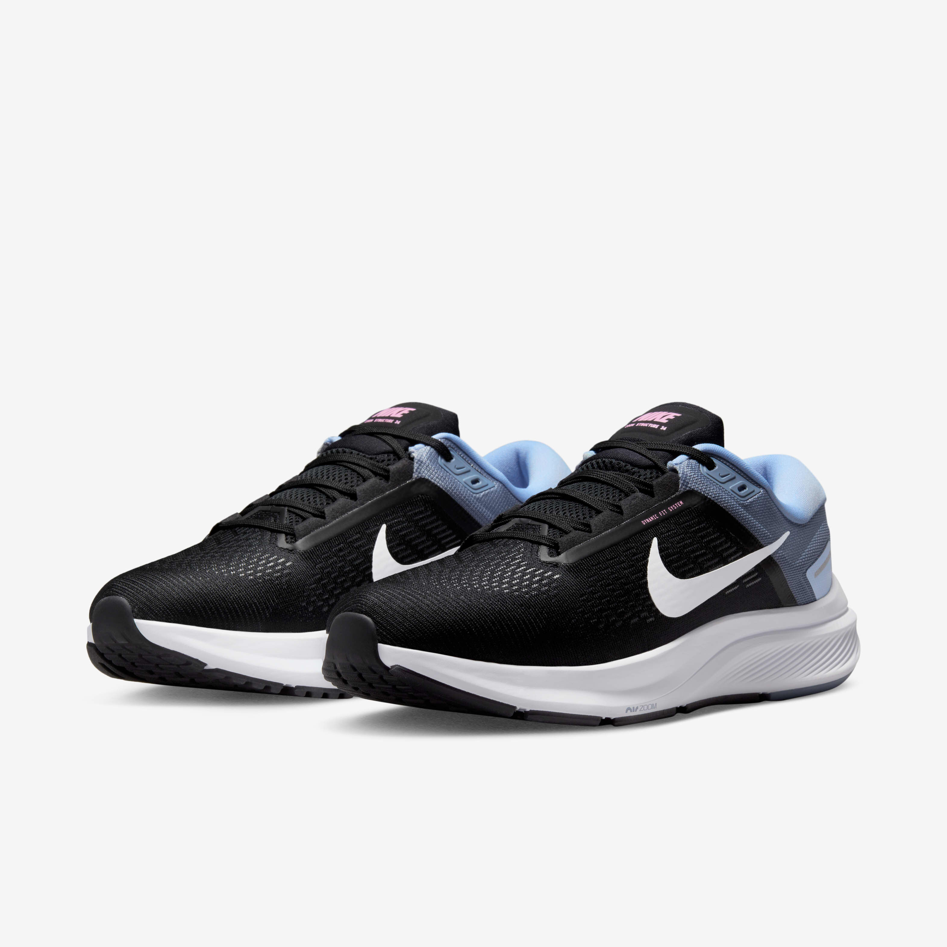Buy Nike Structure 24 Men's Road Running Shoes - Black/Ashen Slate ...