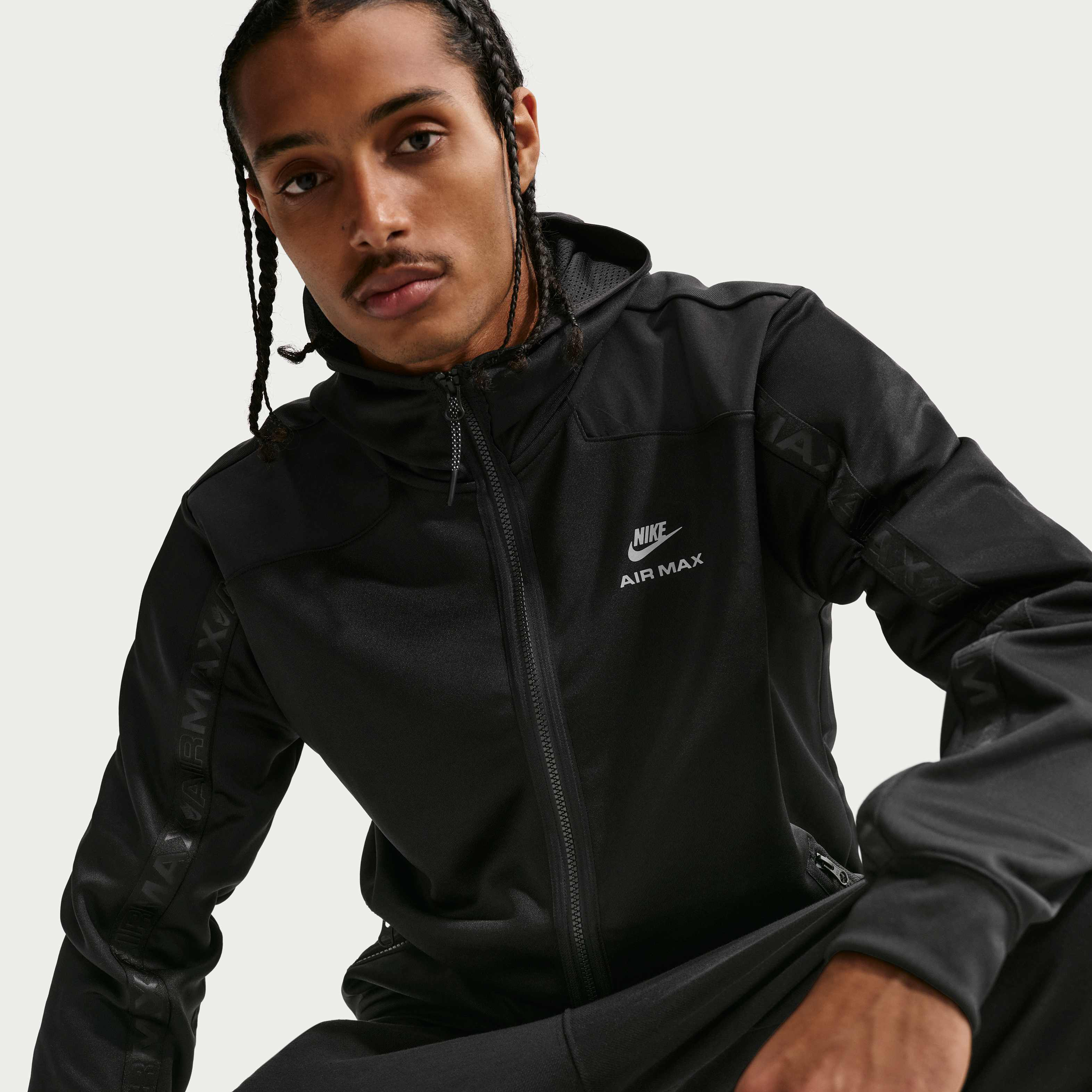 Buy Nike Sportswear Air Max Men's Full-Zip Hoodie - Black/Black/Black ...