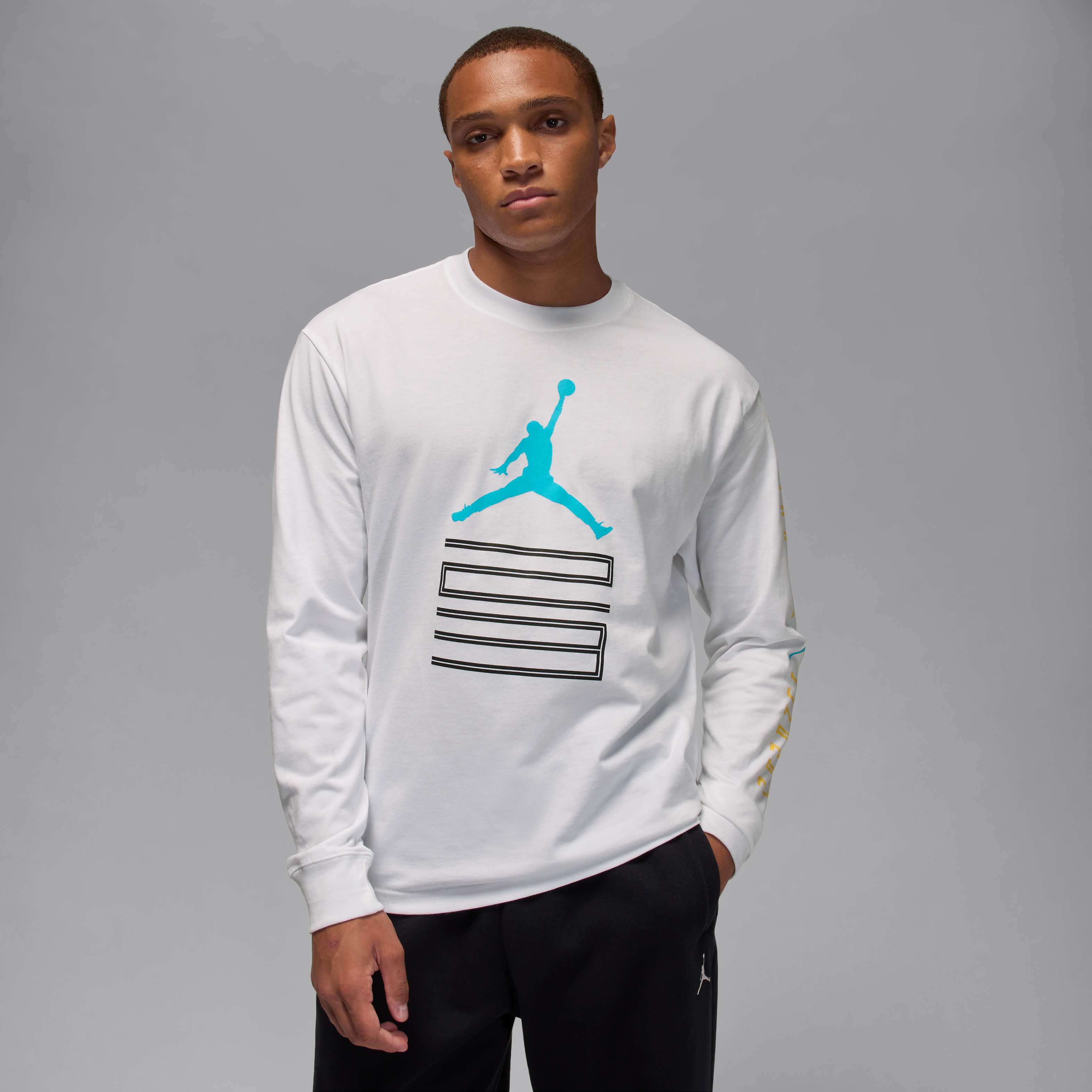 Buy Jordan Brooklyn Men's AJ11 Graphic Long-Sleeve T-Shirt - White ...