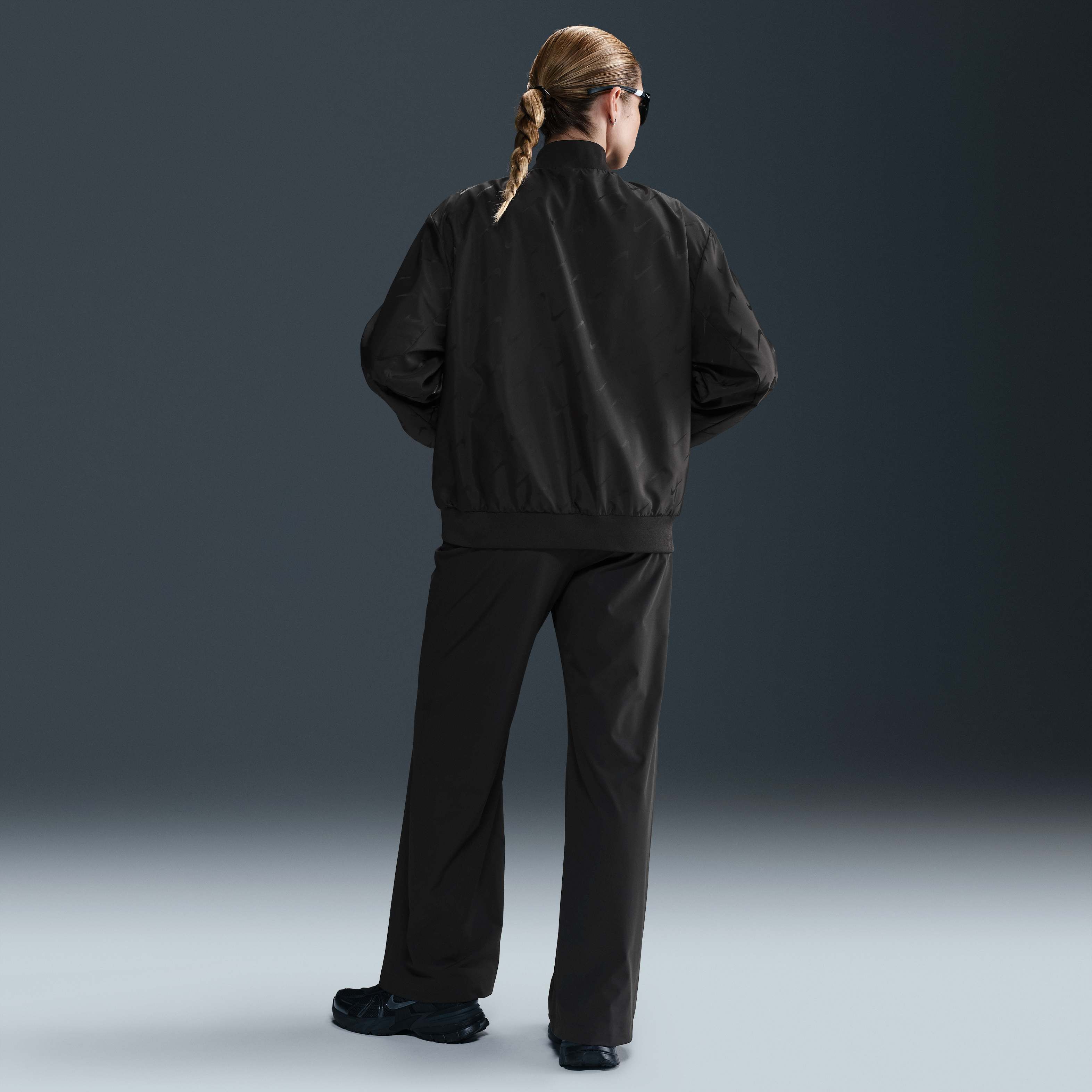 Buy Nike Sportswear Destroyer Women's Oversized Monogram Jacket - Black ...