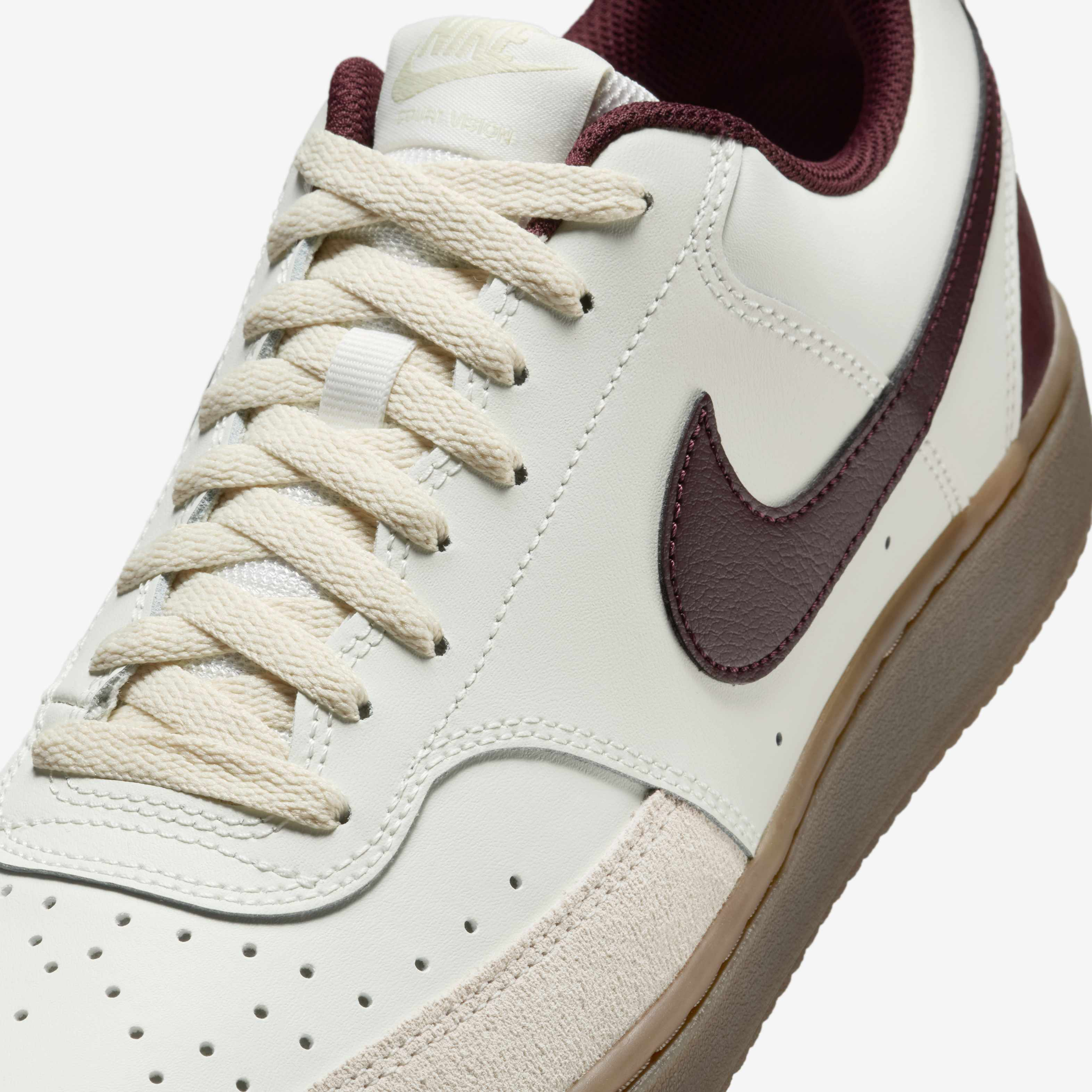 Buy Nike Court Vision Low Men's Shoes - Sail/Light Khaki/Gum Dark Brown ...
