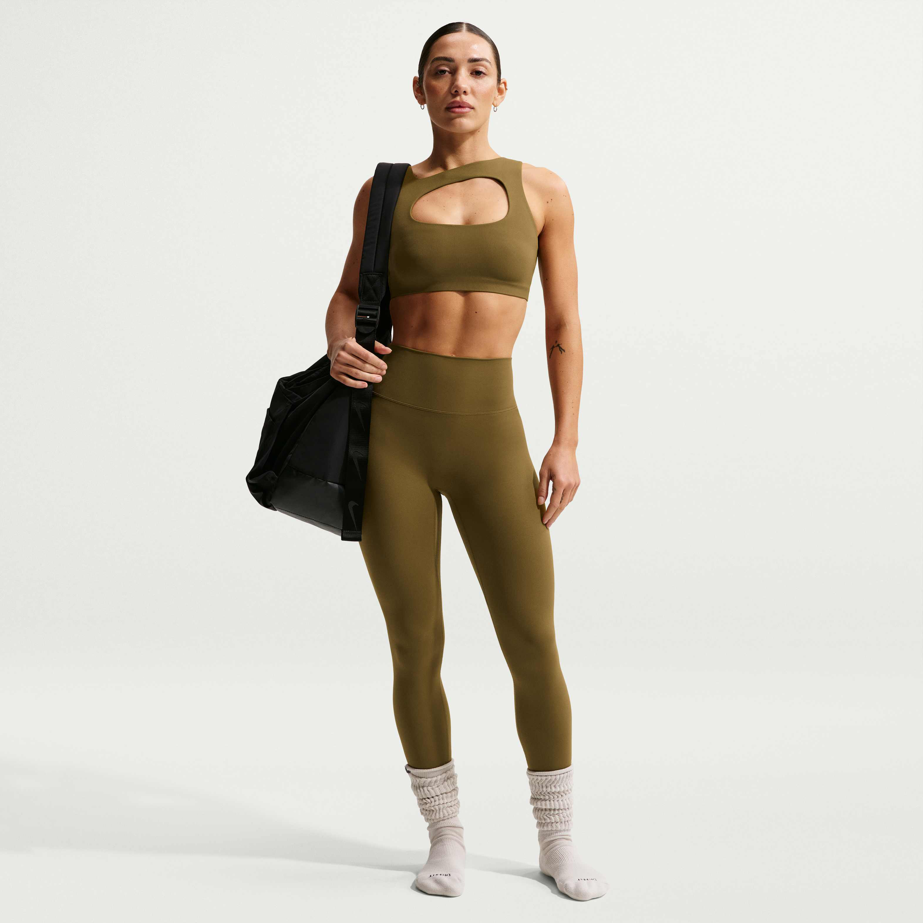 Buy Nike Zenvy Women's Light-Support Lightly Lined Sports Bra - Olive ...