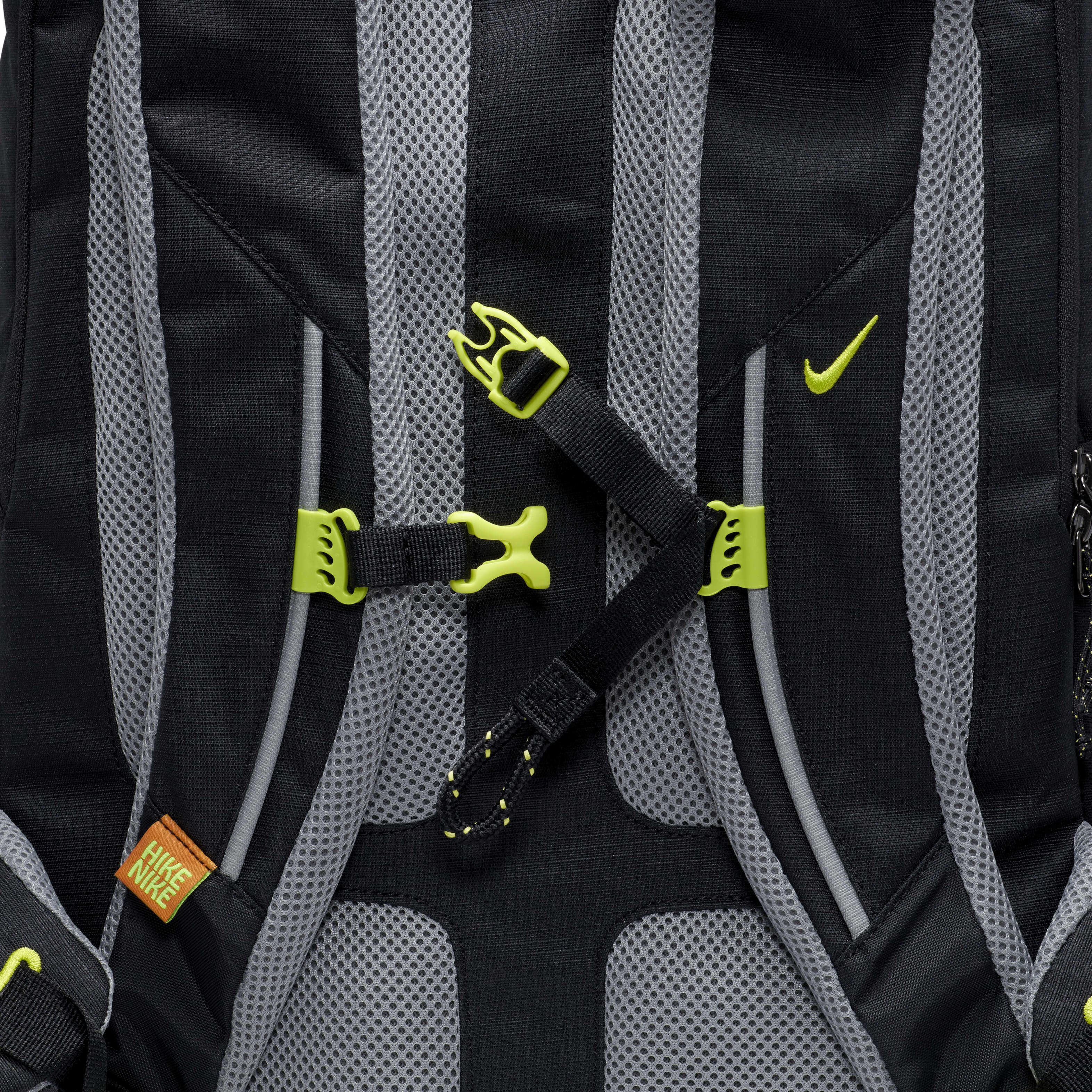 Buy Nike Hike Backpack (27L) - Black/Particle Grey/Atomic Green | Nike ...