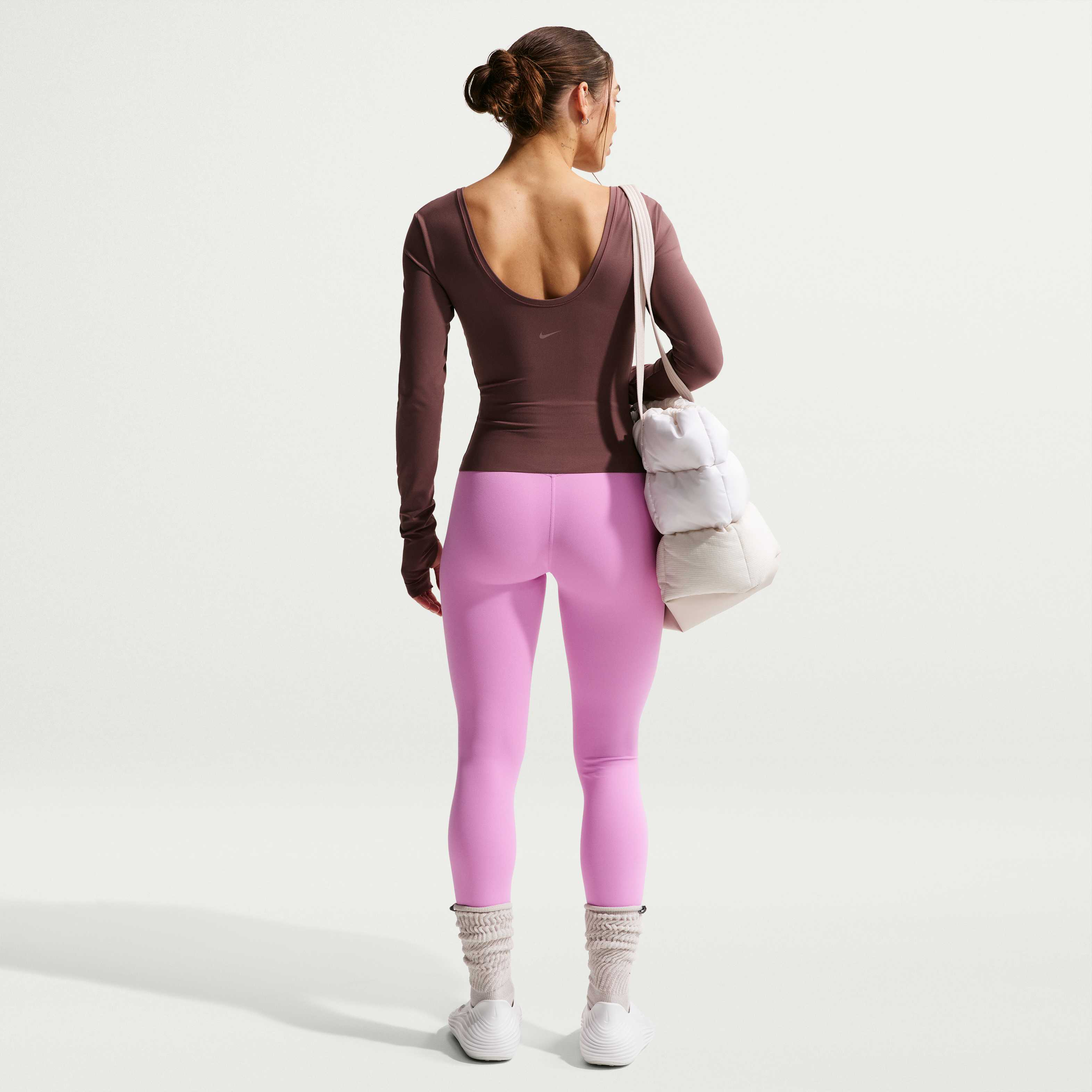 Buy Nike Zenvy Women's High-Waisted Full-Length Leggings with No Front ...