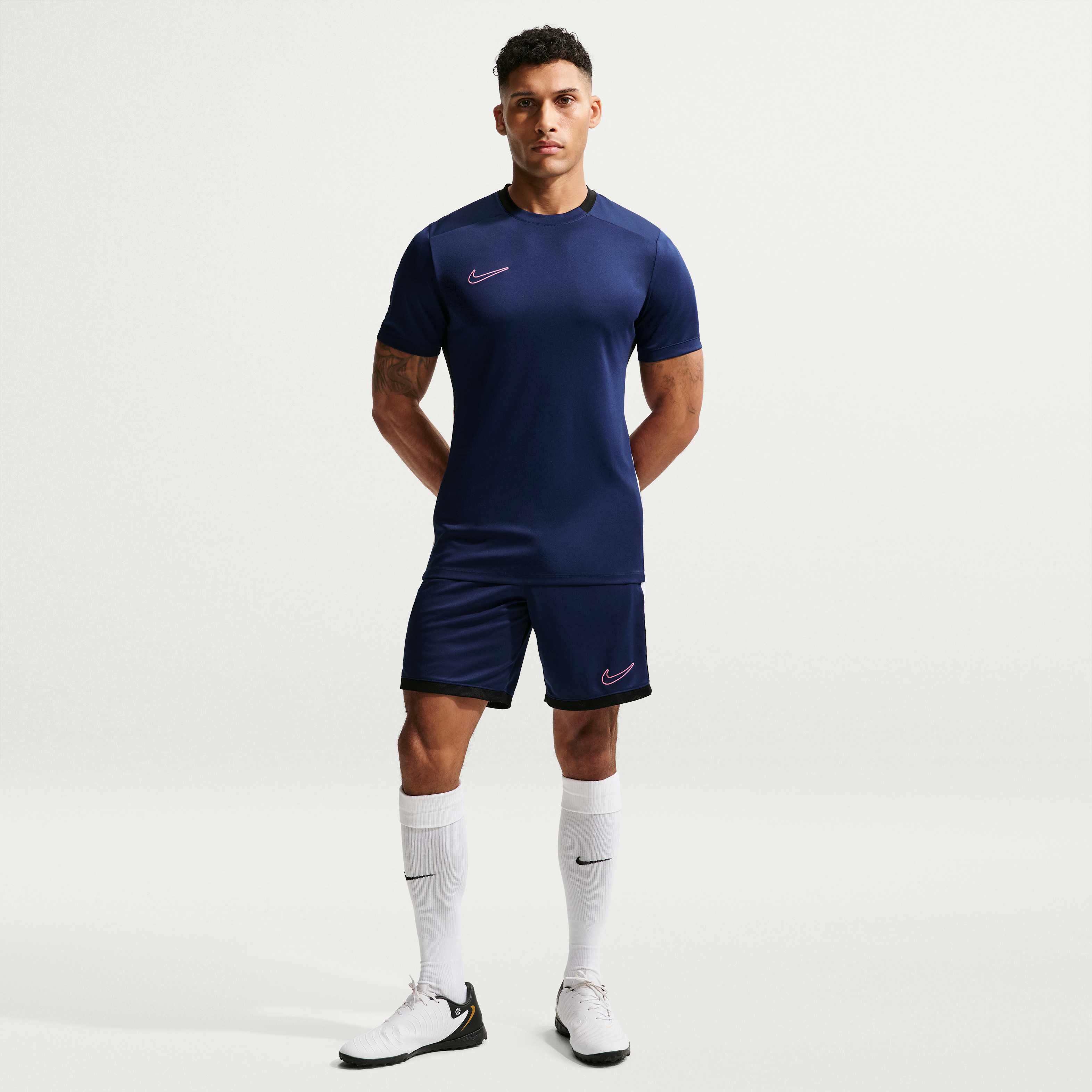 Buy Nike Academy Men's Nike Dri-FIT Football Shorts - Blue Void/White ...