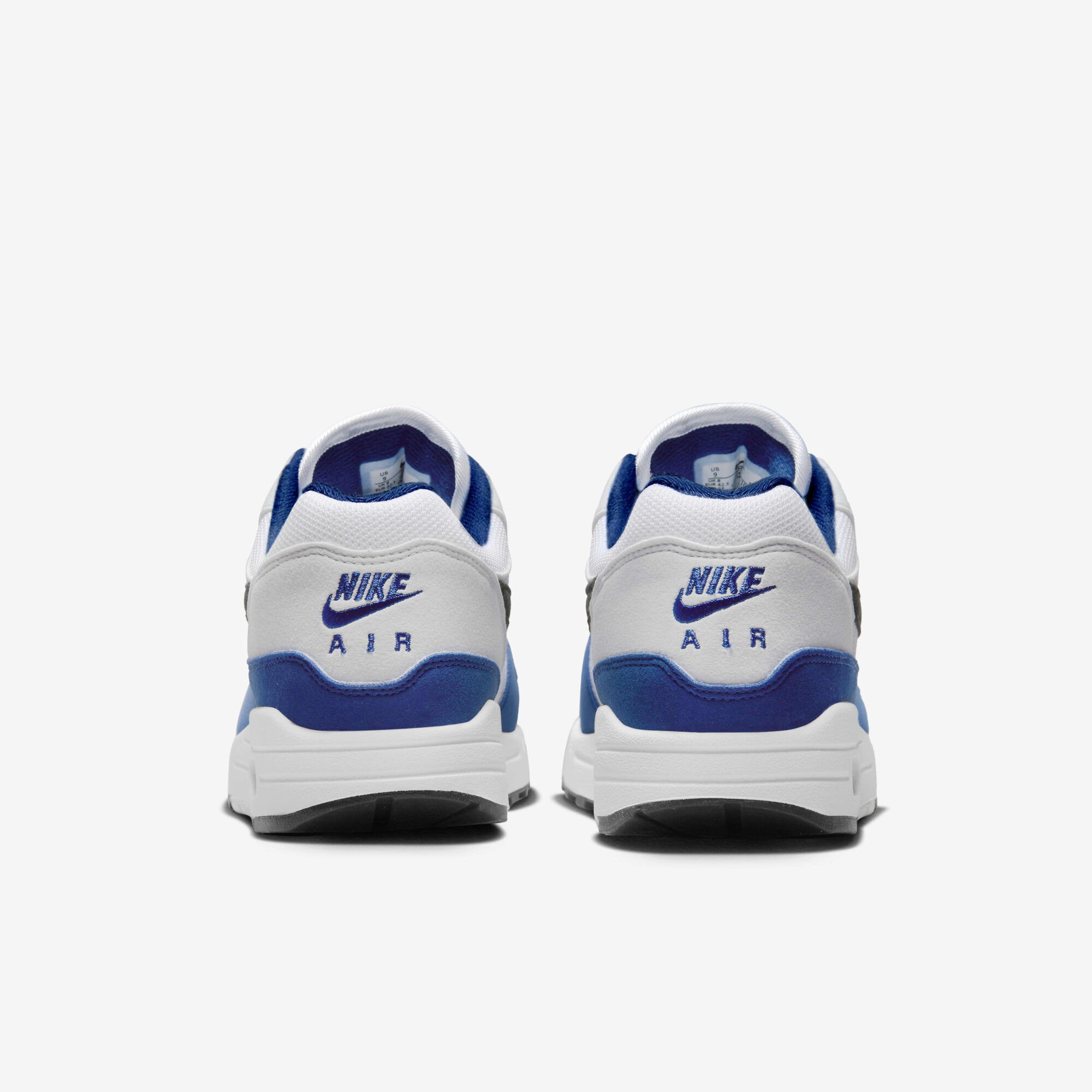 Buy Nike Air Max 1 Men's shoes - White/Deep Royal Blue/Pure Platinum ...