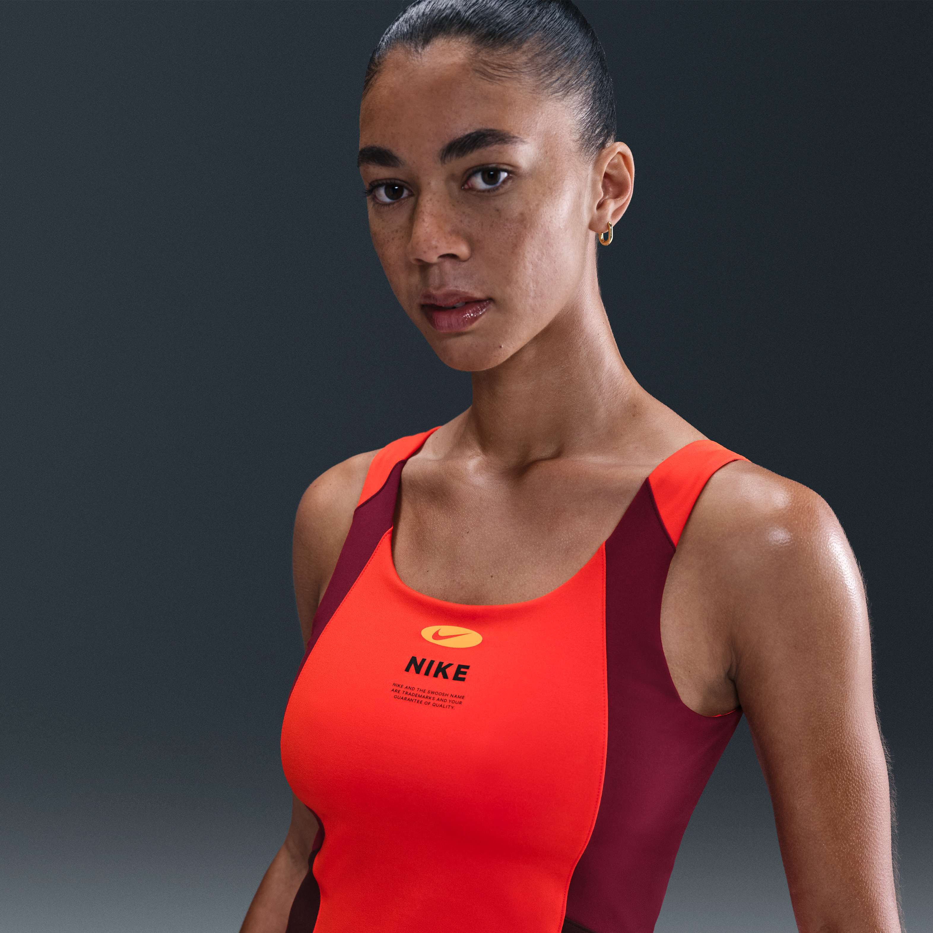 Buy Nike One Women's Dri-FIT Tank Top - Picante Red/Team Red/Burgundy Crush | Nike UAE Official