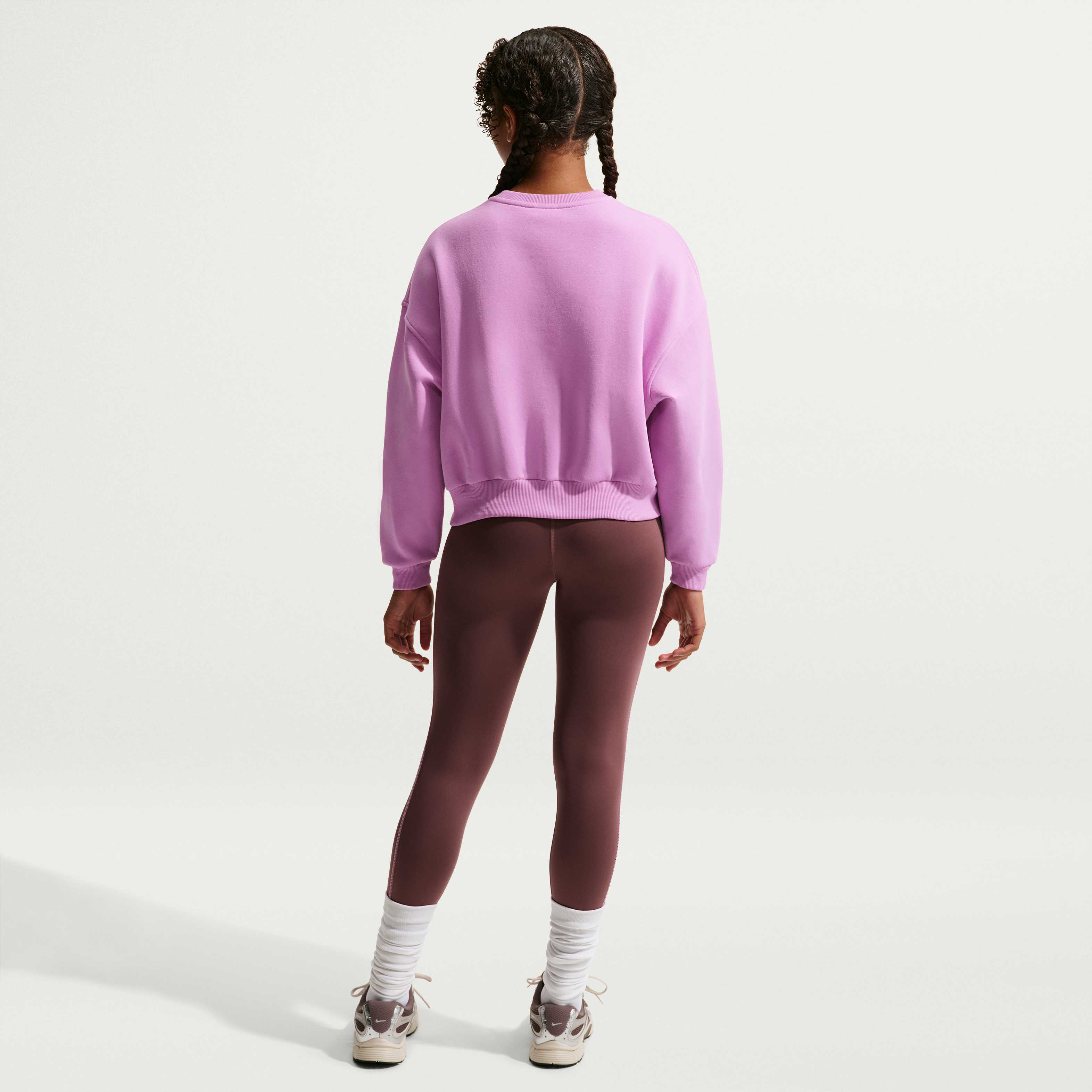 Buy Nike Sportswear Club Fleece Older Kids' (Girls') Boxy Crew-Neck ...