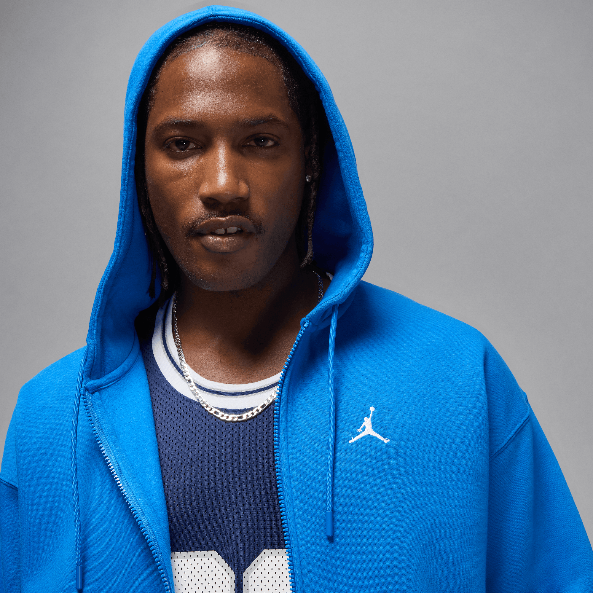 Buy Jordan Brooklyn Fleece Men's Oversized Full-Zip Hoodie - Sport Blue ...