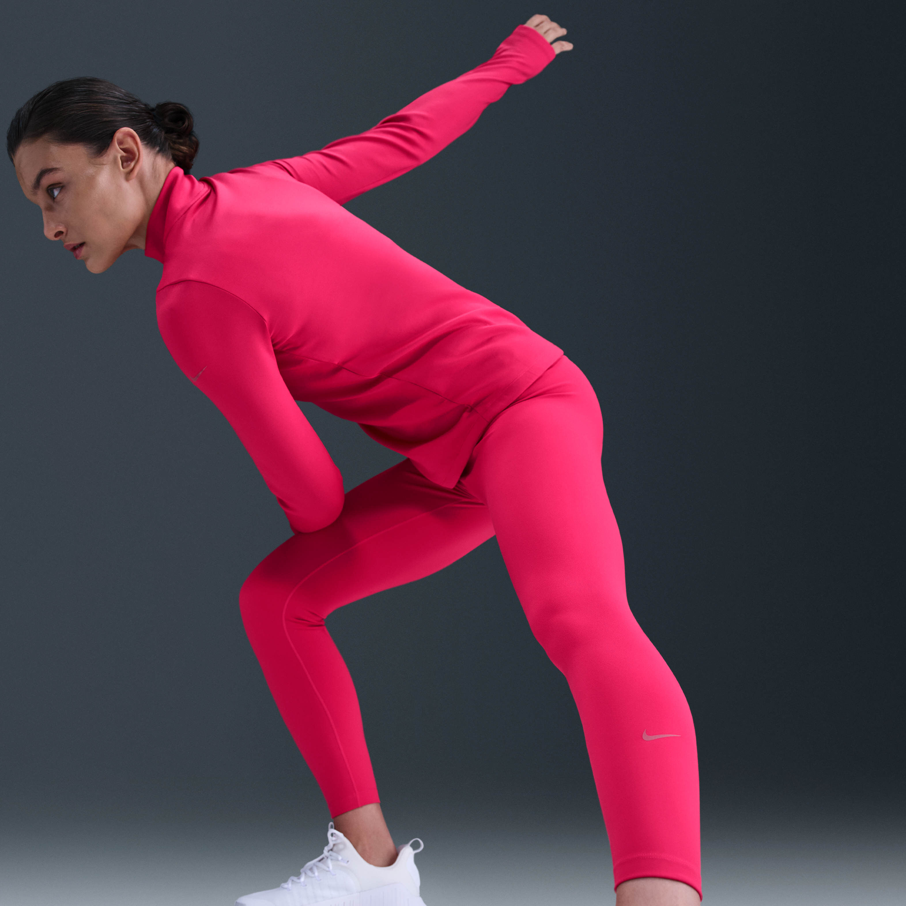 Buy Nike One Women's High-Waisted 7/8 Leggings - Rush Pink @ Nike UAE