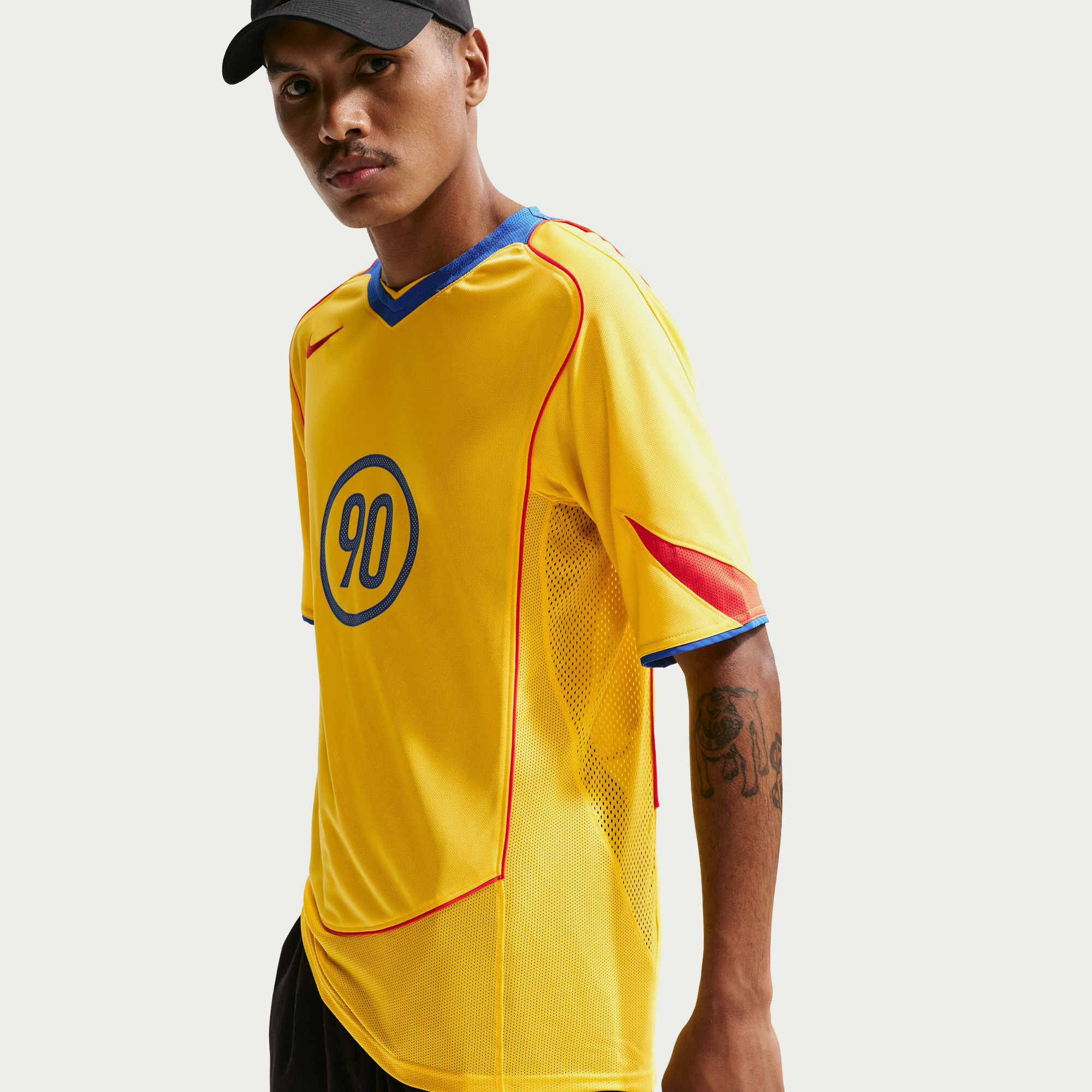 Buy Nike Total 90 Men's Dri-FIT Short-Sleeve Football Top - Tour Yellow ...