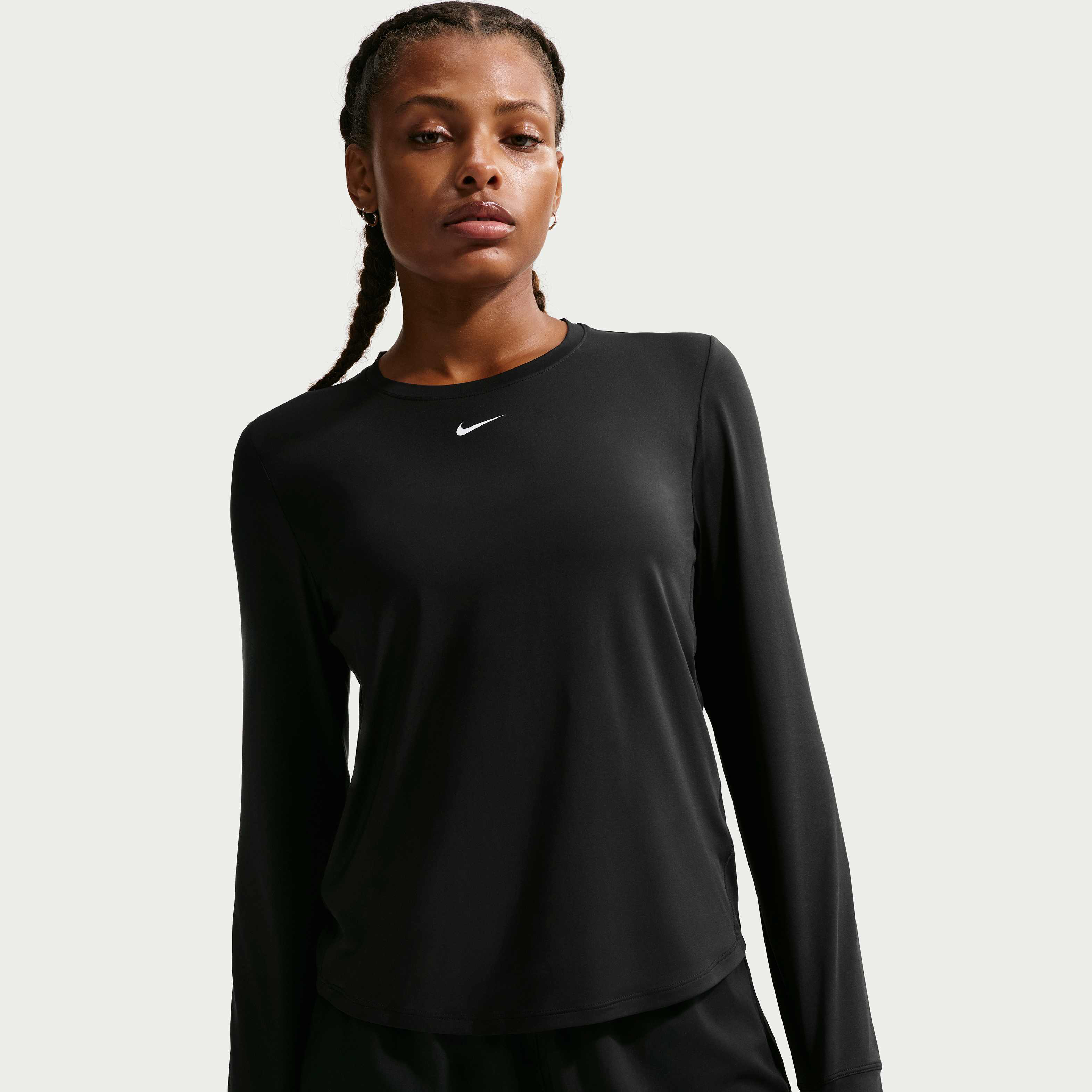 Buy Nike One Classic Women's Dri-FIT Long-Sleeve Top - Black/White ...