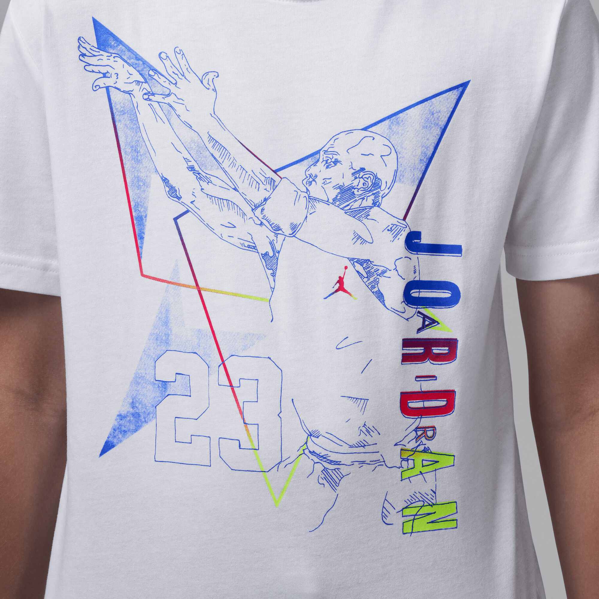 Buy Jordan Big Kids' "Collect 'Em All" 23 T-Shirt - White @ Nike UAE