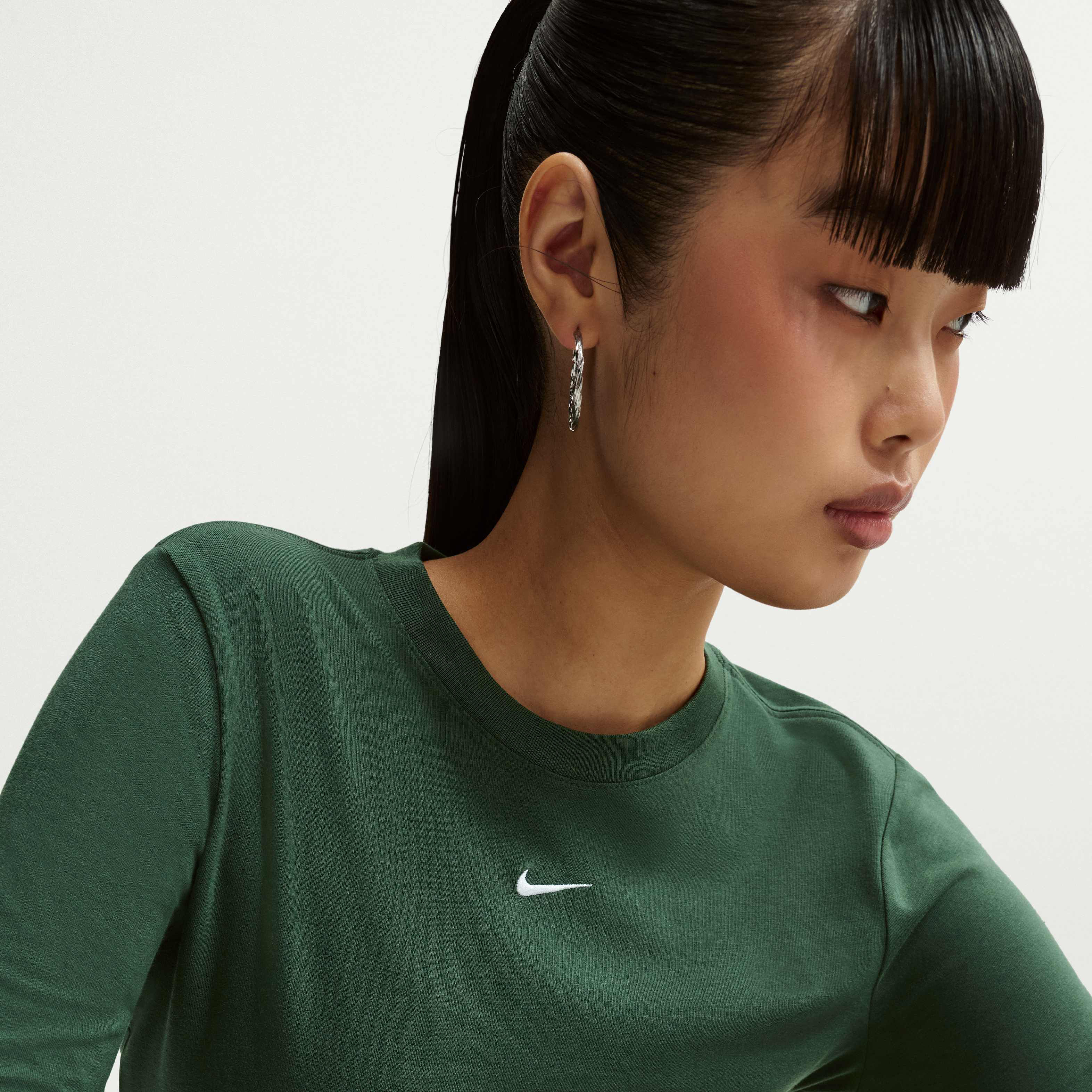 Buy Nike Sportswear Chill Knit Women's Slim Long-Sleeve Cropped Top ...