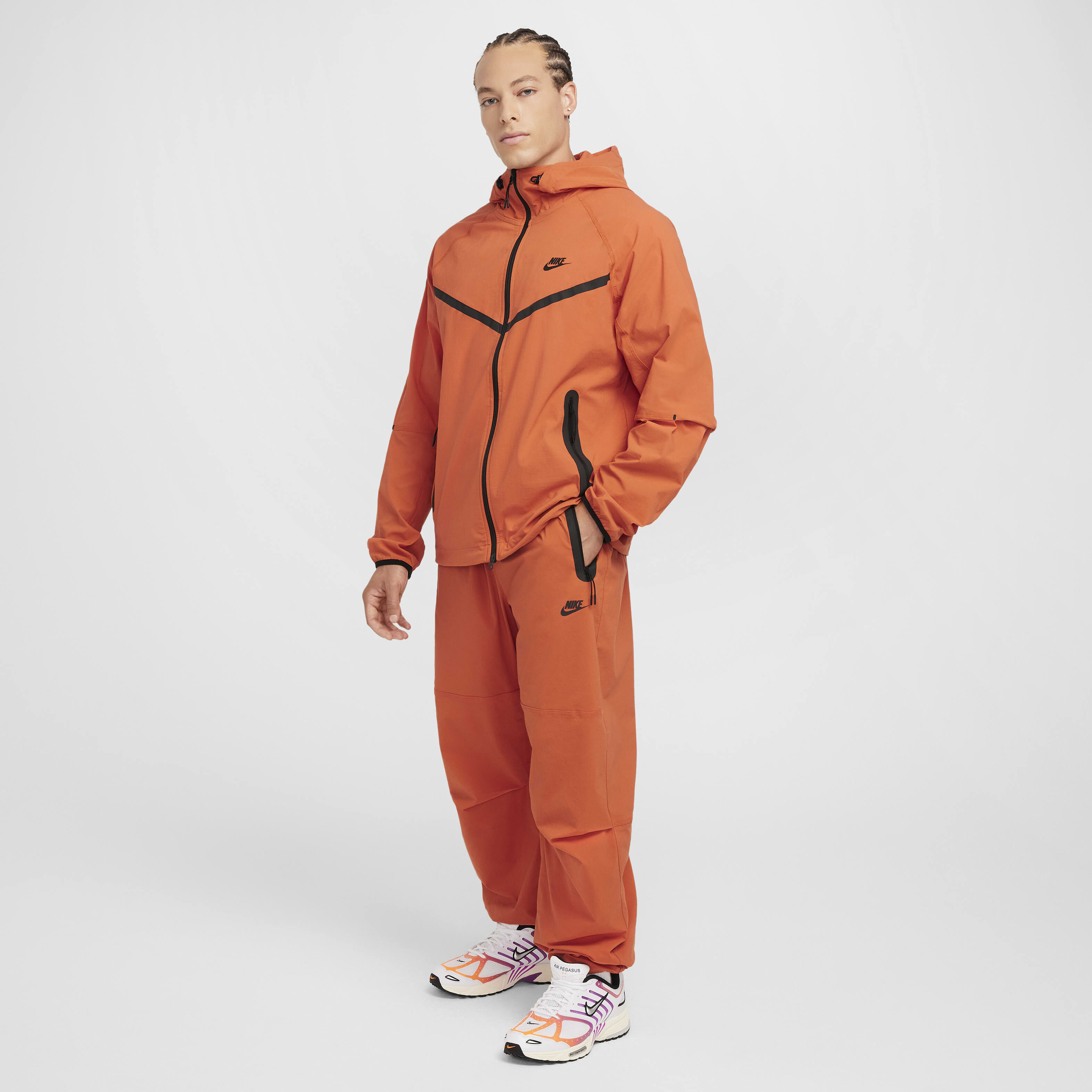 Buy Nike Tech Men's Woven Oversized Trousers - Vintage Coral/Vintage ...