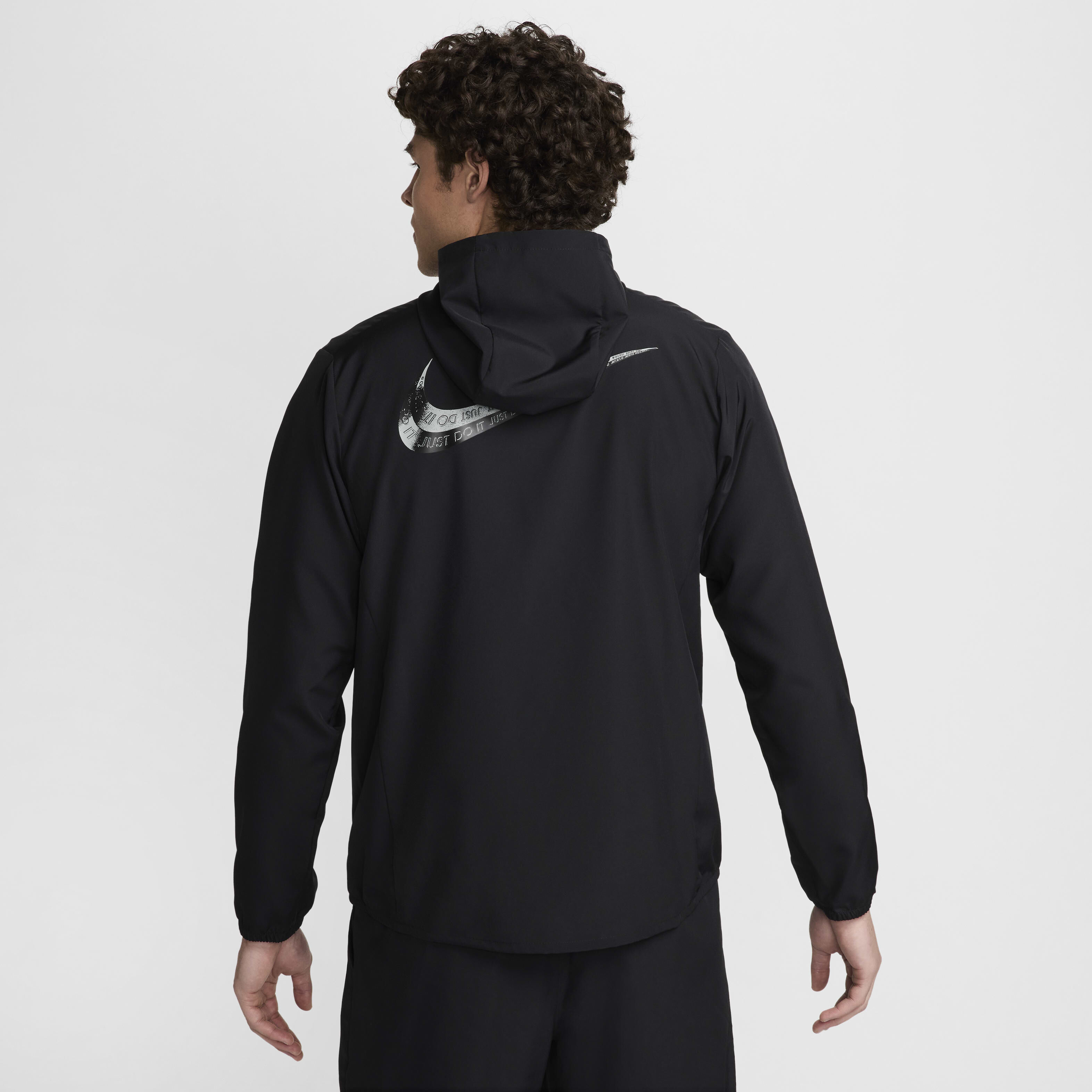 Buy Nike Form Men's Dri-FIT Versatile Jacket - Black/Metallic Silver ...