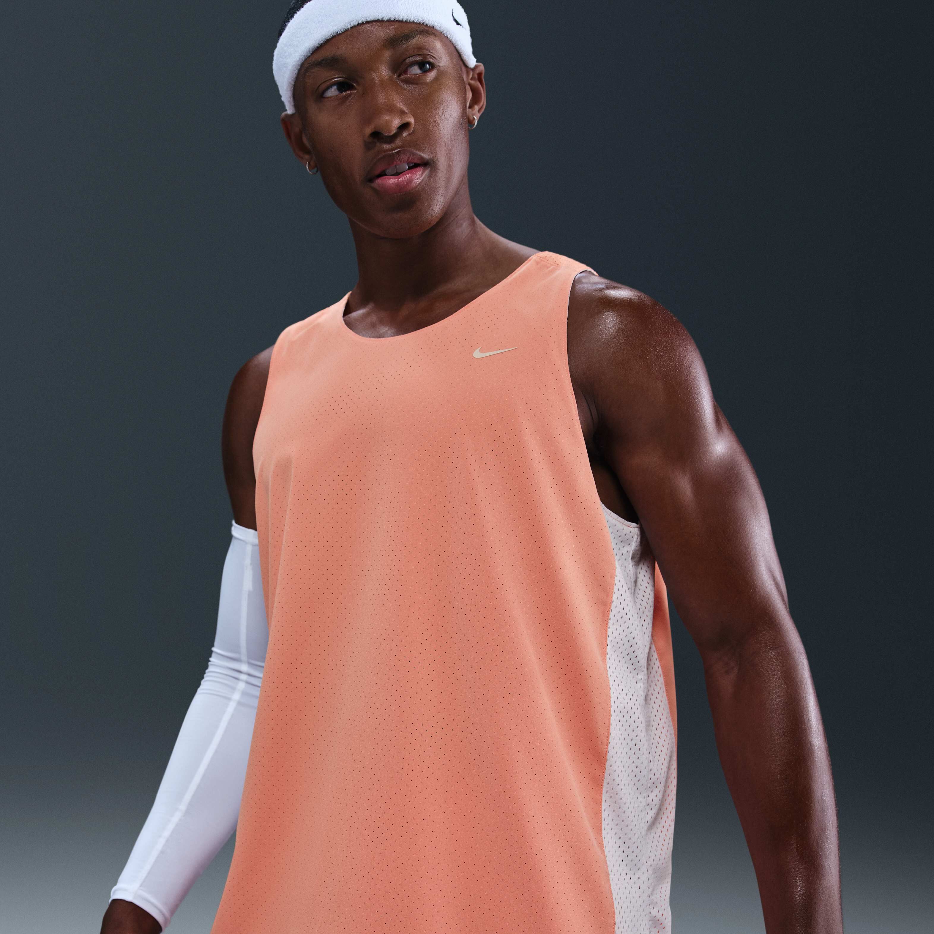 Buy Nike Men's Dri-FIT Reversible Jersey - Apricot Agate/White/Pale ...