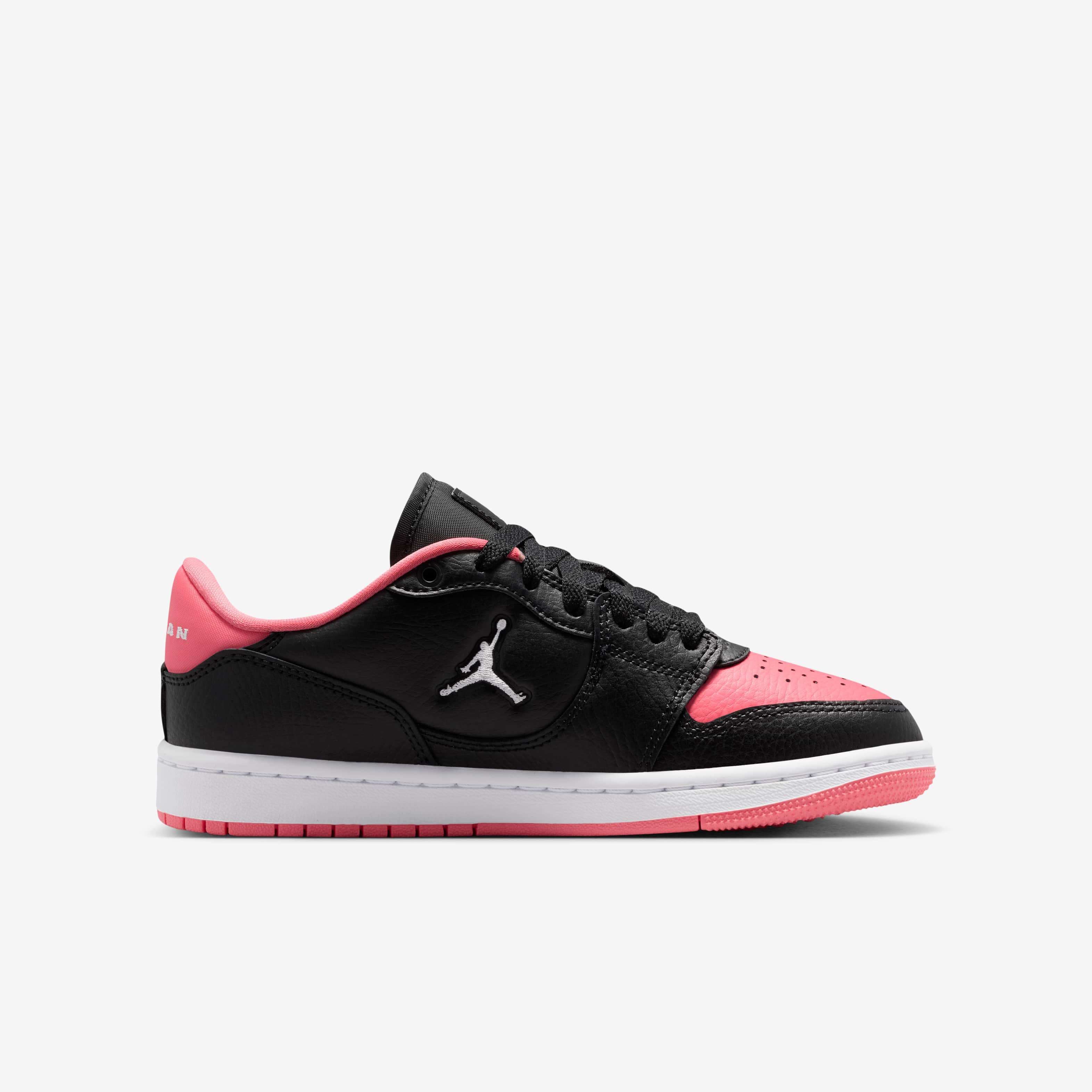 Buy Jordan Court Connect Low Older Kids' Shoes - Black/Pink Gaze/White ...