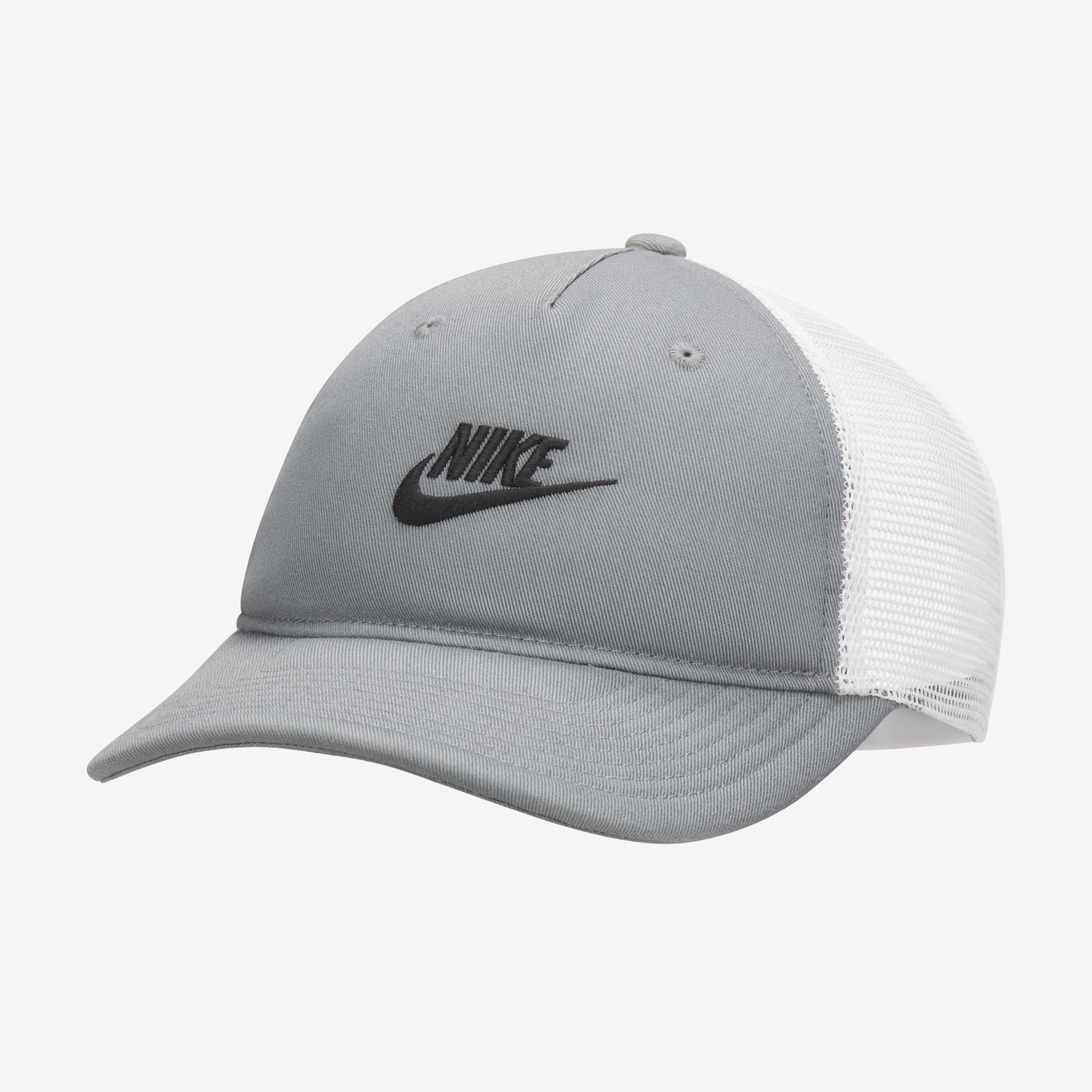 Buy Nike Rise Cap Structured Trucker Cap - Smoke Grey/White/Black ...
