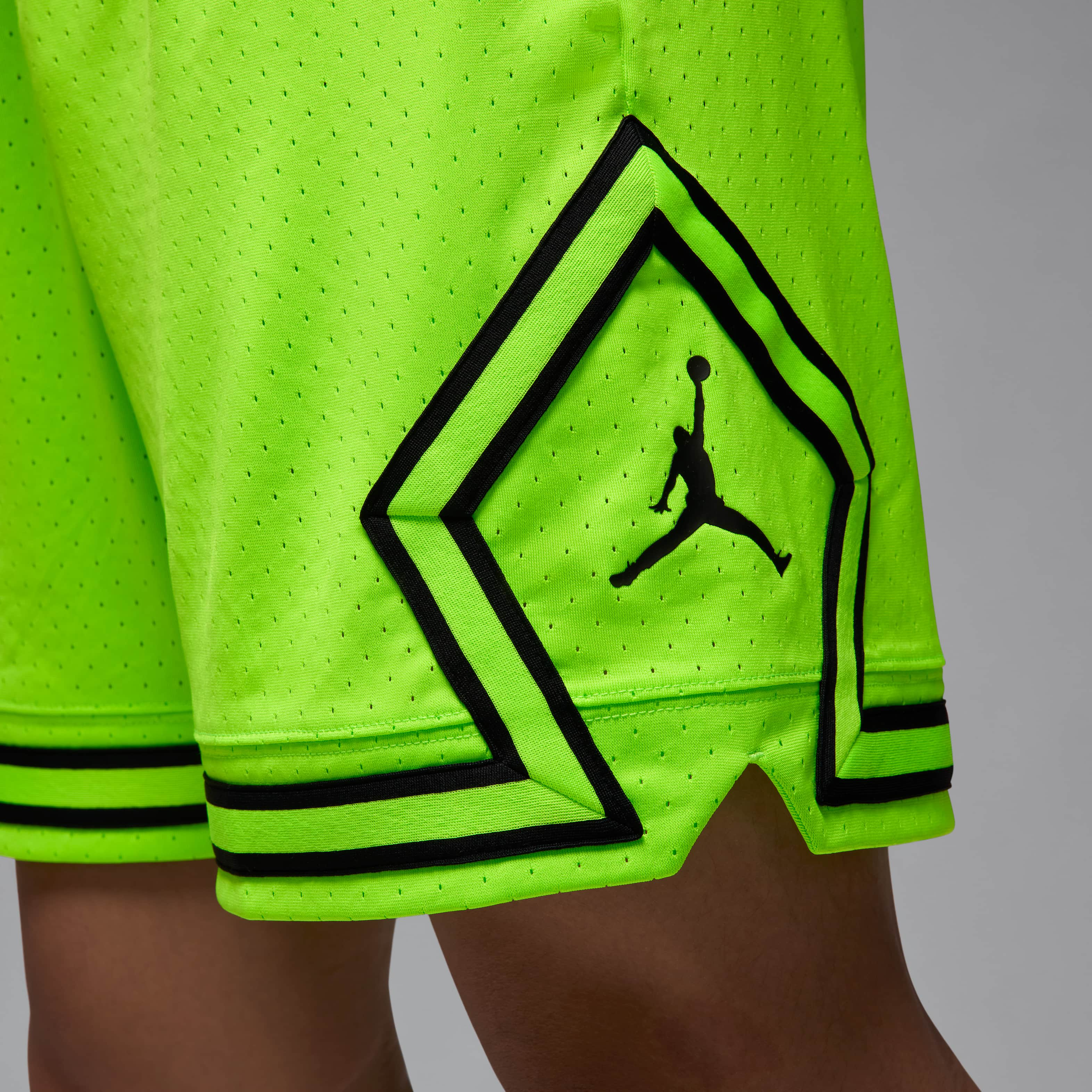 Buy Jordan Sport Men's Dri-FIT Mesh Diamond Shorts - Electric Green ...