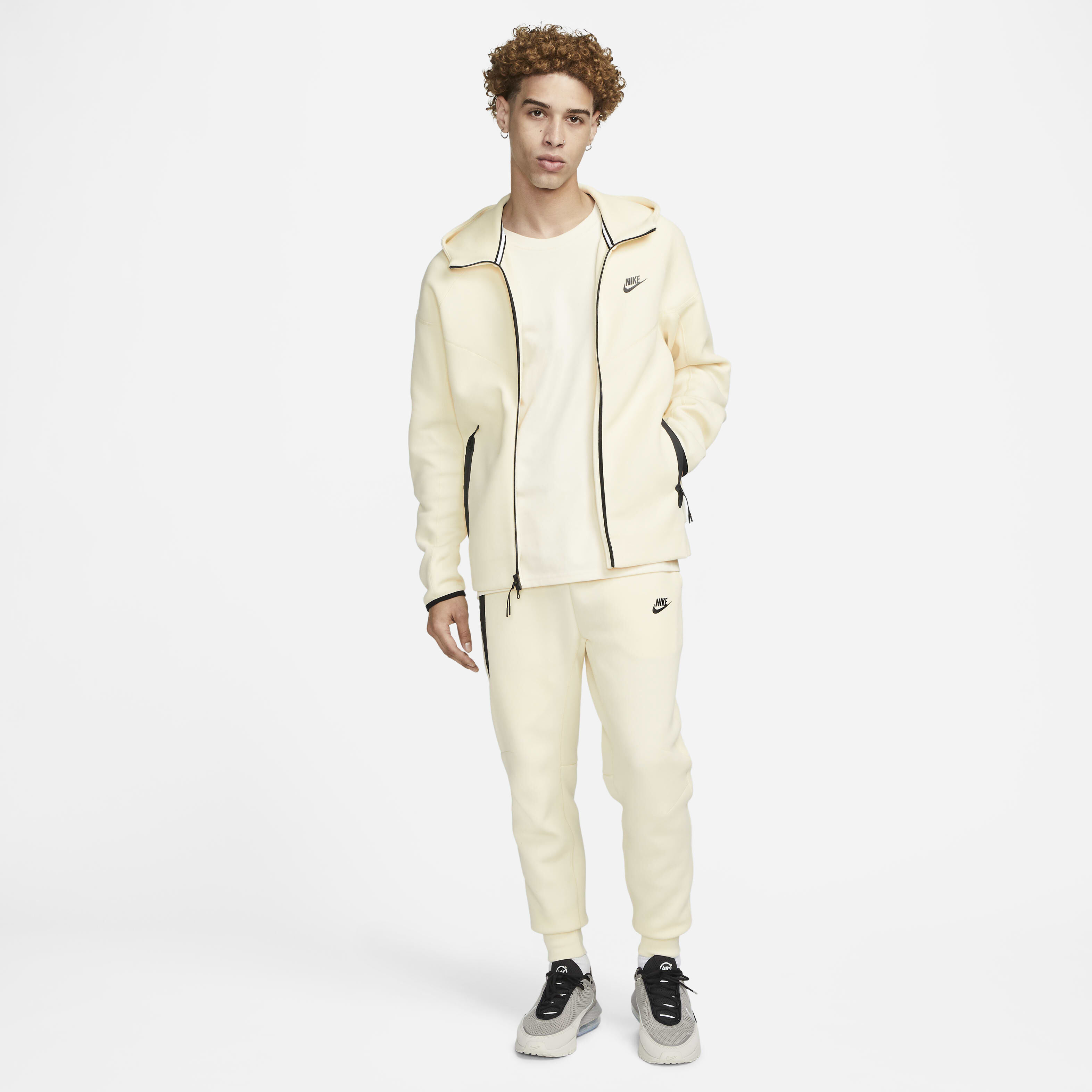 Buy Nike Sportswear Tech Fleece Men's Joggers - Coconut Milk/Black ...
