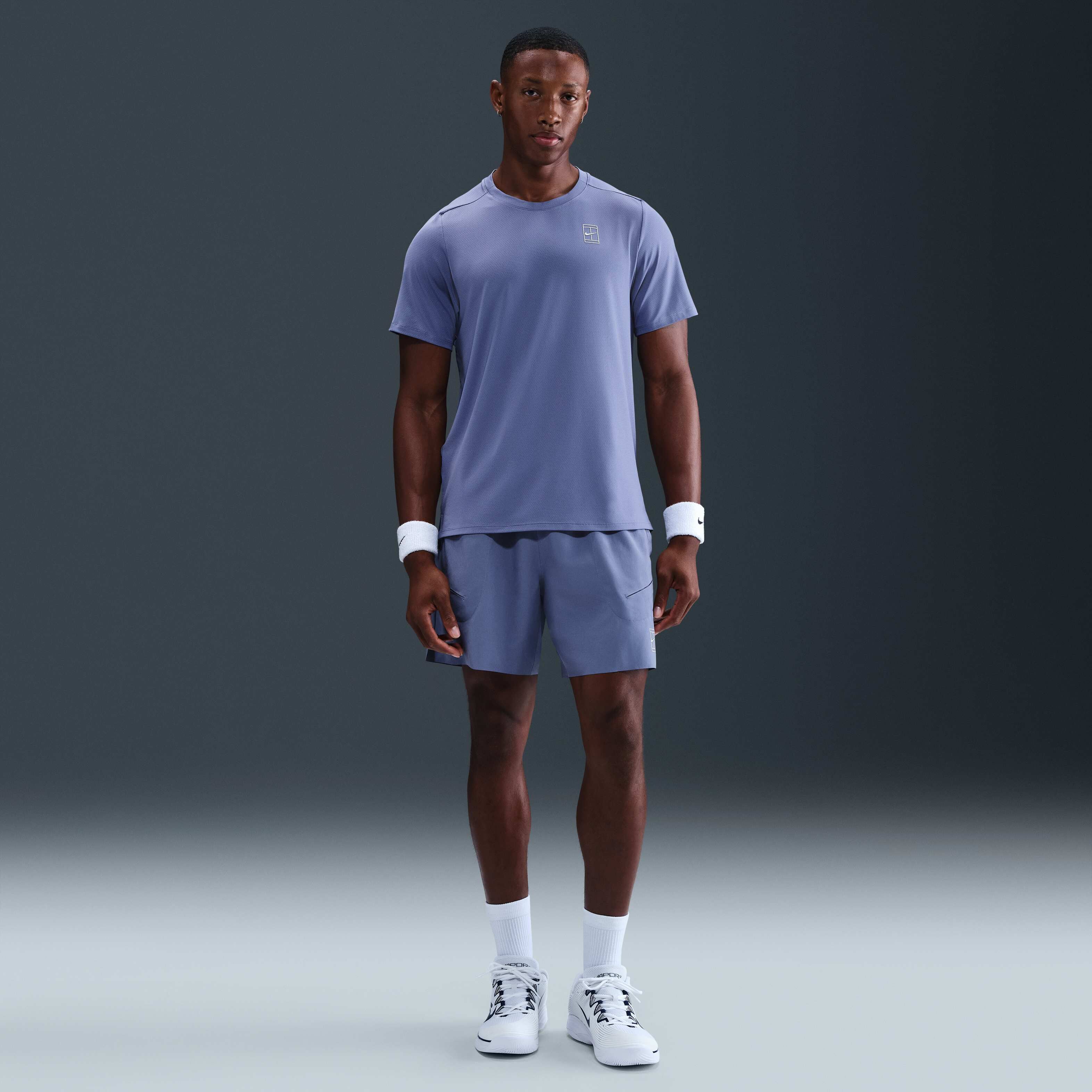 Buy NikeCourt Advantage Men's Dri-FIT Tennis Top - World Indigo/World ...