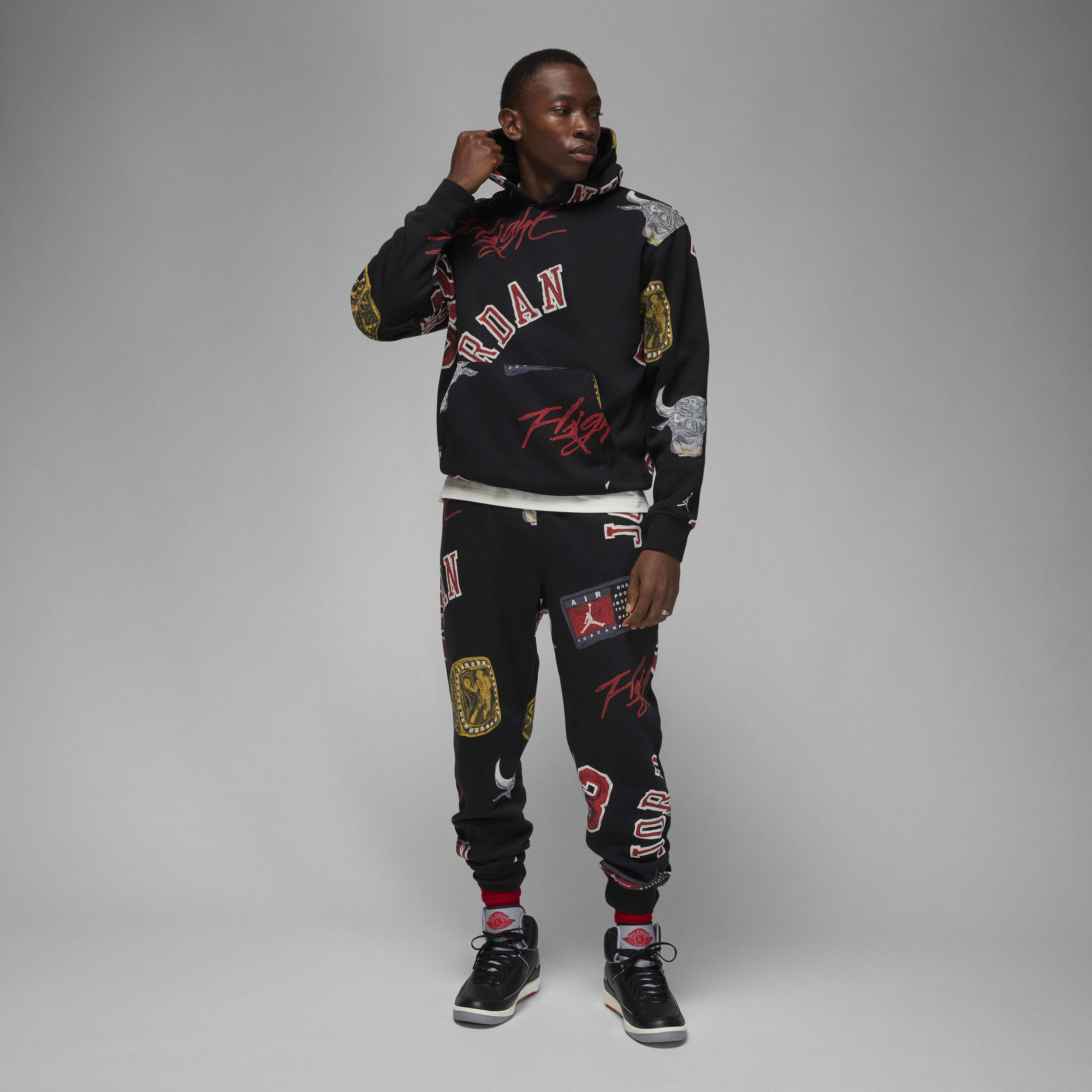 Buy Jordan Brooklyn Fleece Men's Pullover Hoodie - Black/Sail | Nike ...