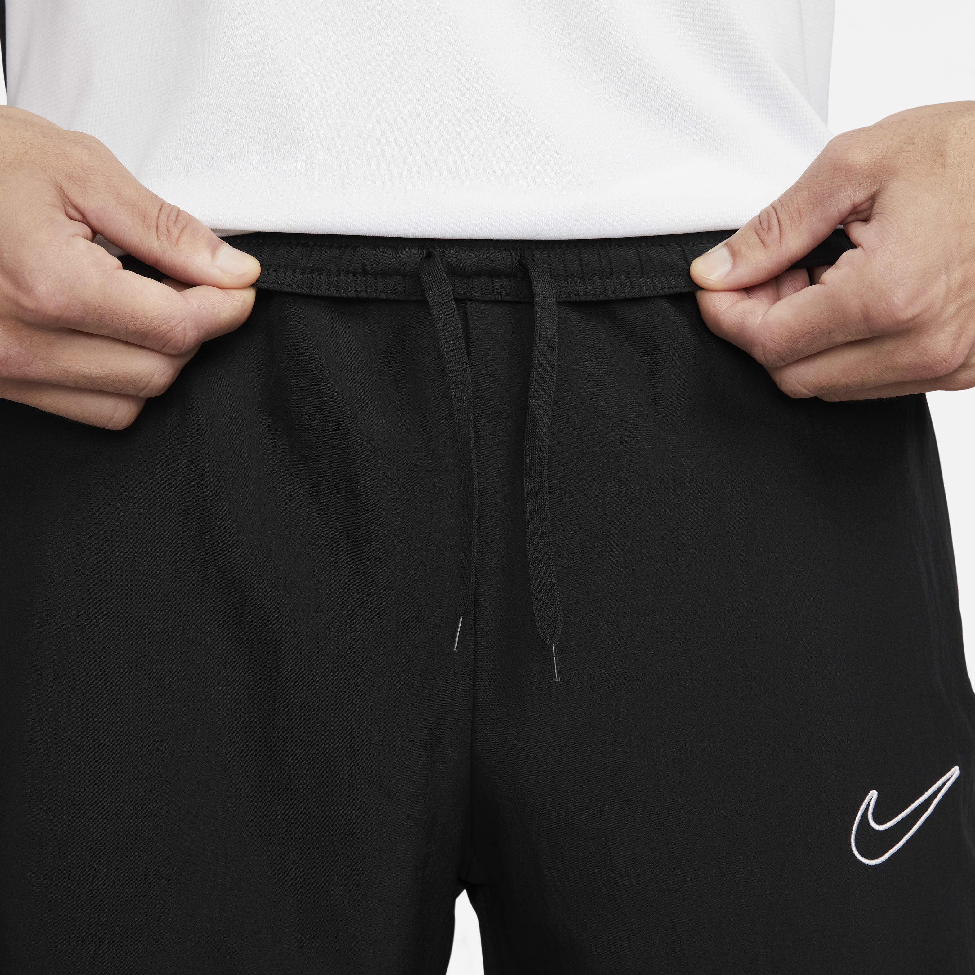 Buy Nike Academy Men's Dri-FIT Football Pants - Black/Black/White ...