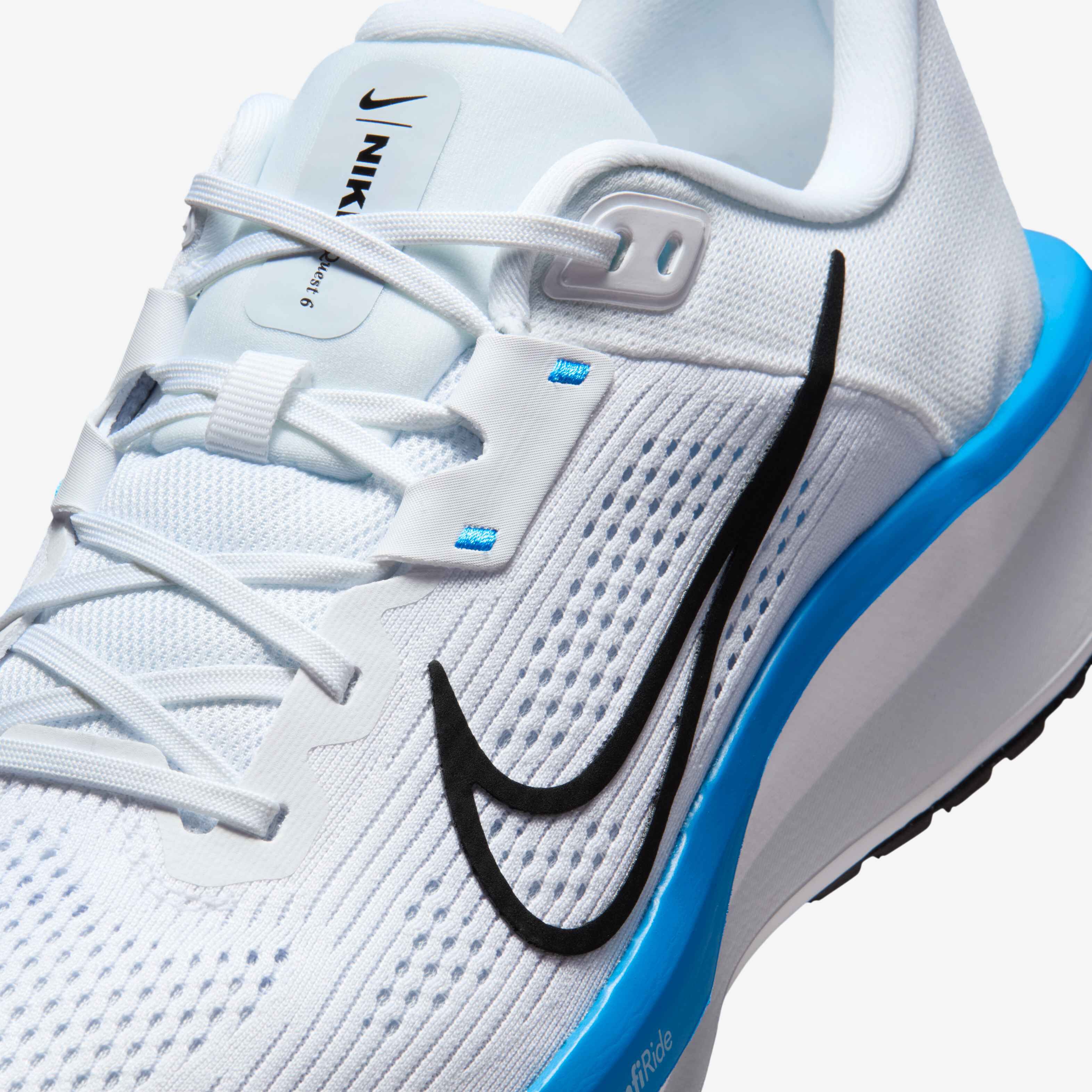 Buy Nike Quest 6 Men's Road Running Shoes - White/Blue Hero/Football ...