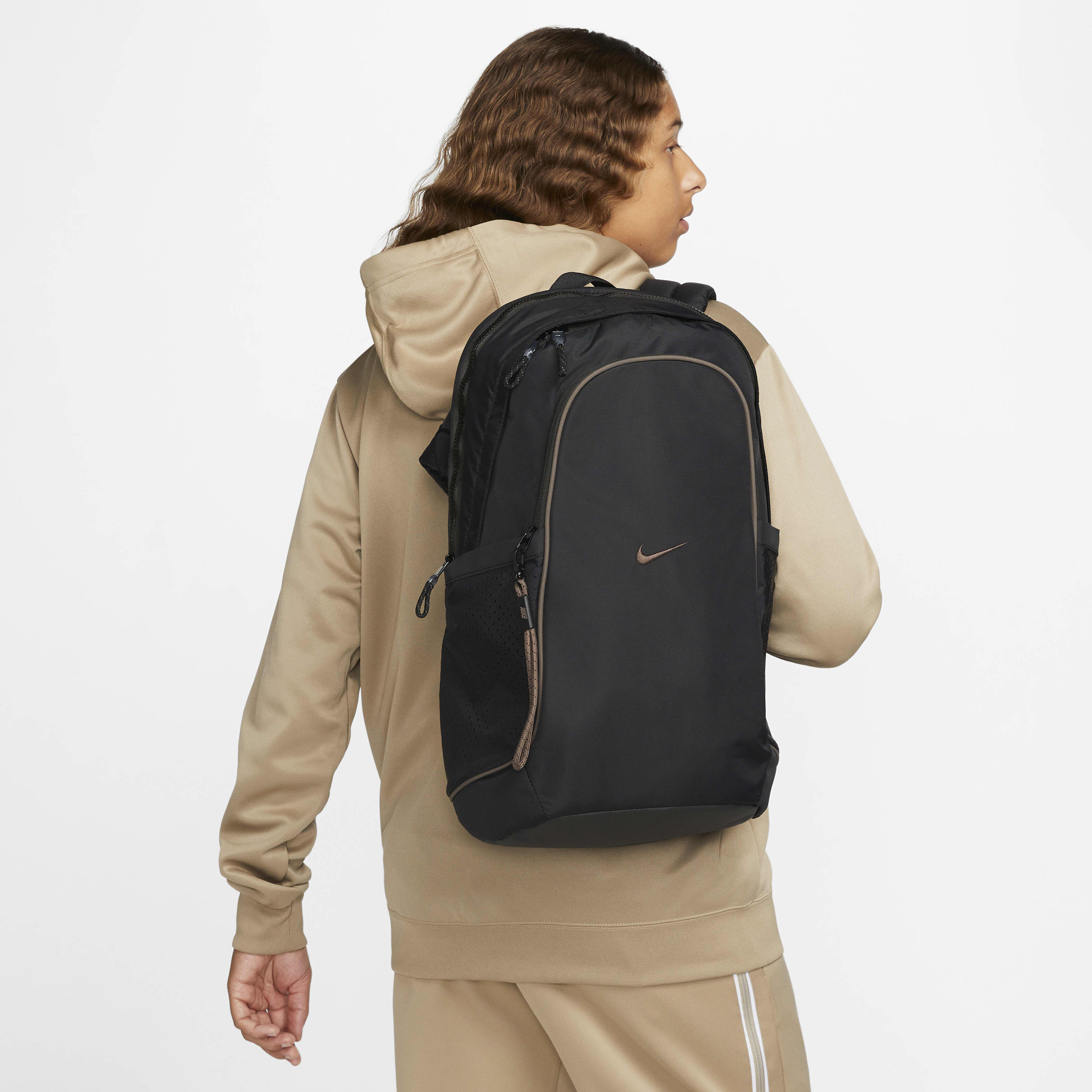 Buy Nike Sportswear Essentials Backpack (20L) - Black/Black/Ironstone ...