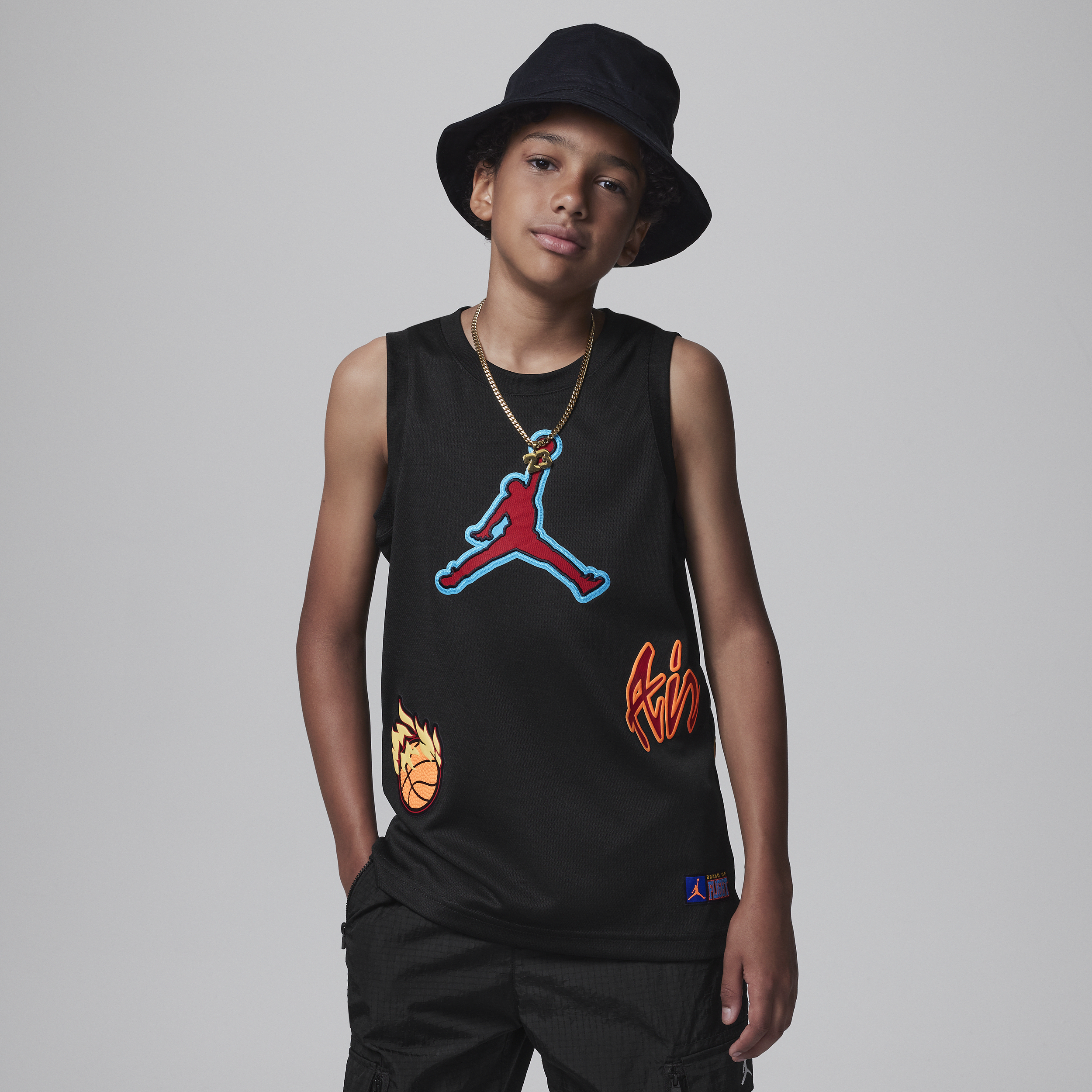 Buy Jordan Patch Pack Top Older Kids' Top - Black | Nike UAE Official