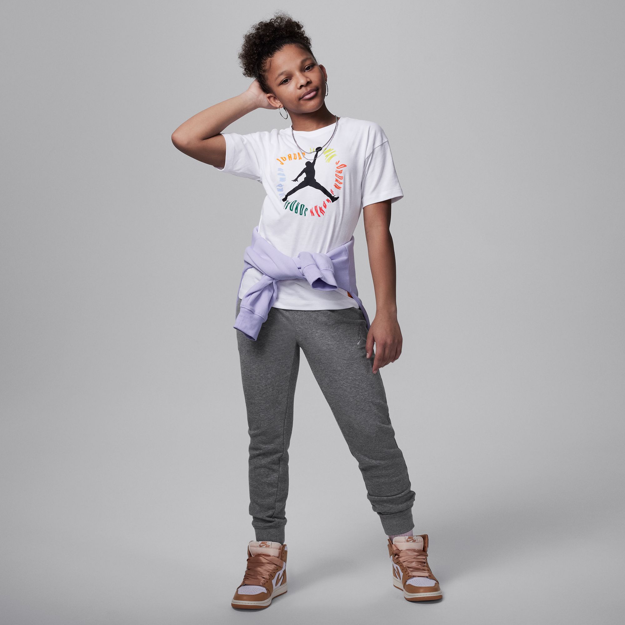 Buy Jordan Fuel Up, Cool Down Big Kids' Liquid Warp T-Shirt - White ...