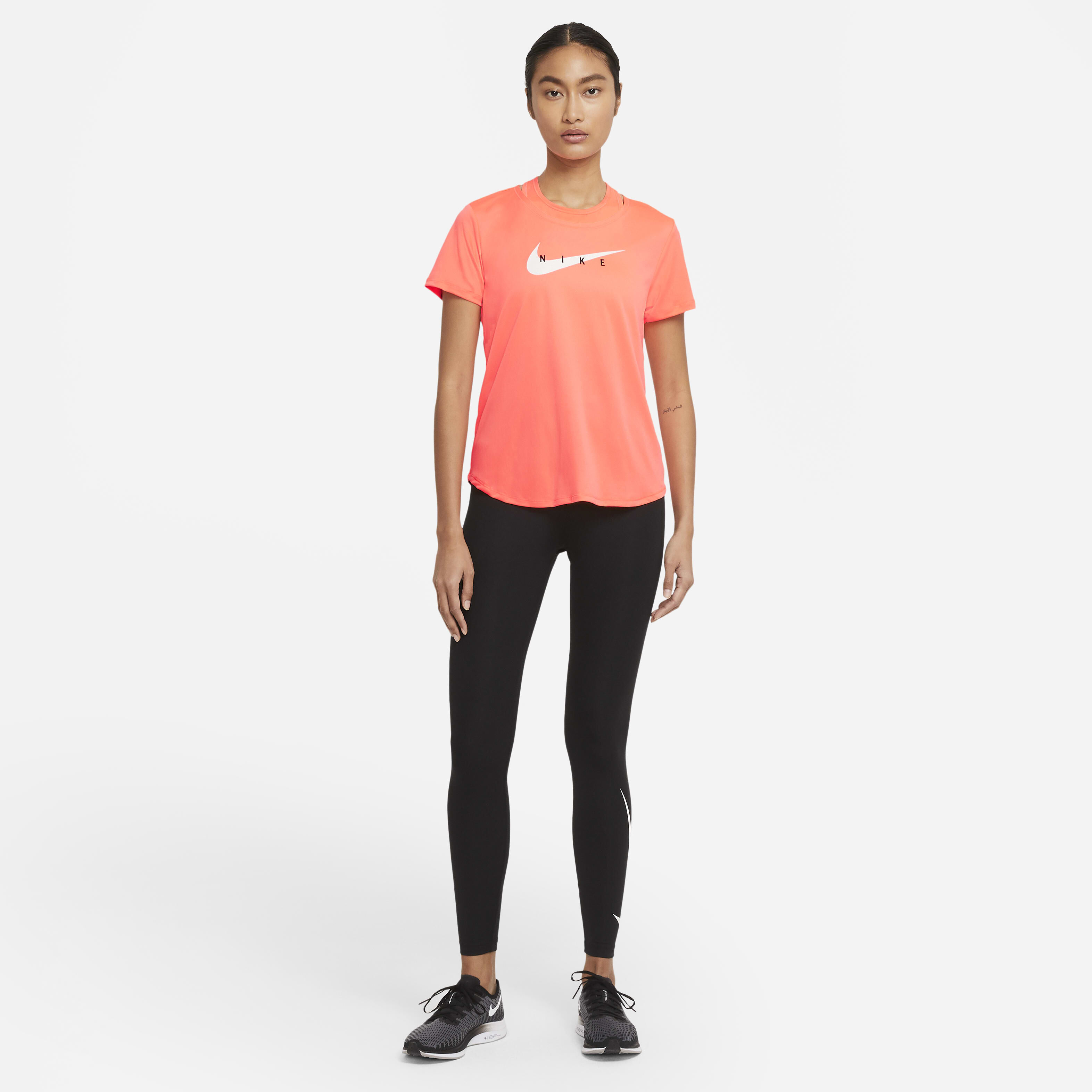 Buy Nike Swoosh Run Women's Short-Sleeve Running Top - Bright Mango ...