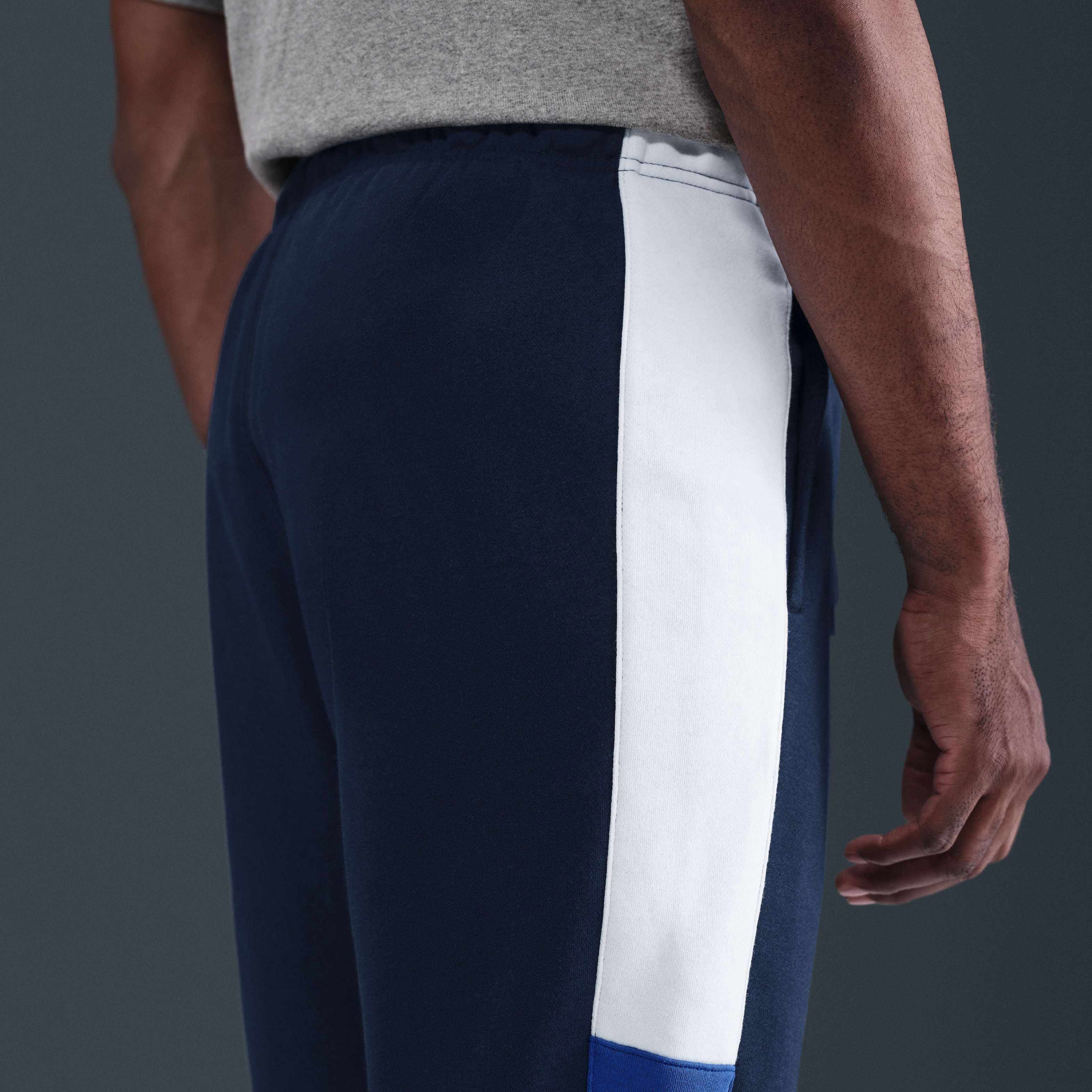 Buy Nike Sportswear Club Men's Fleece Hooded Tracksuit - Obsidian/White ...